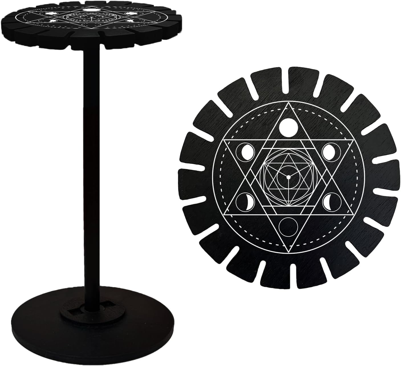 Pendulum Holder Wooden Pendulum Display Stand Stones Rocks Crystal ...