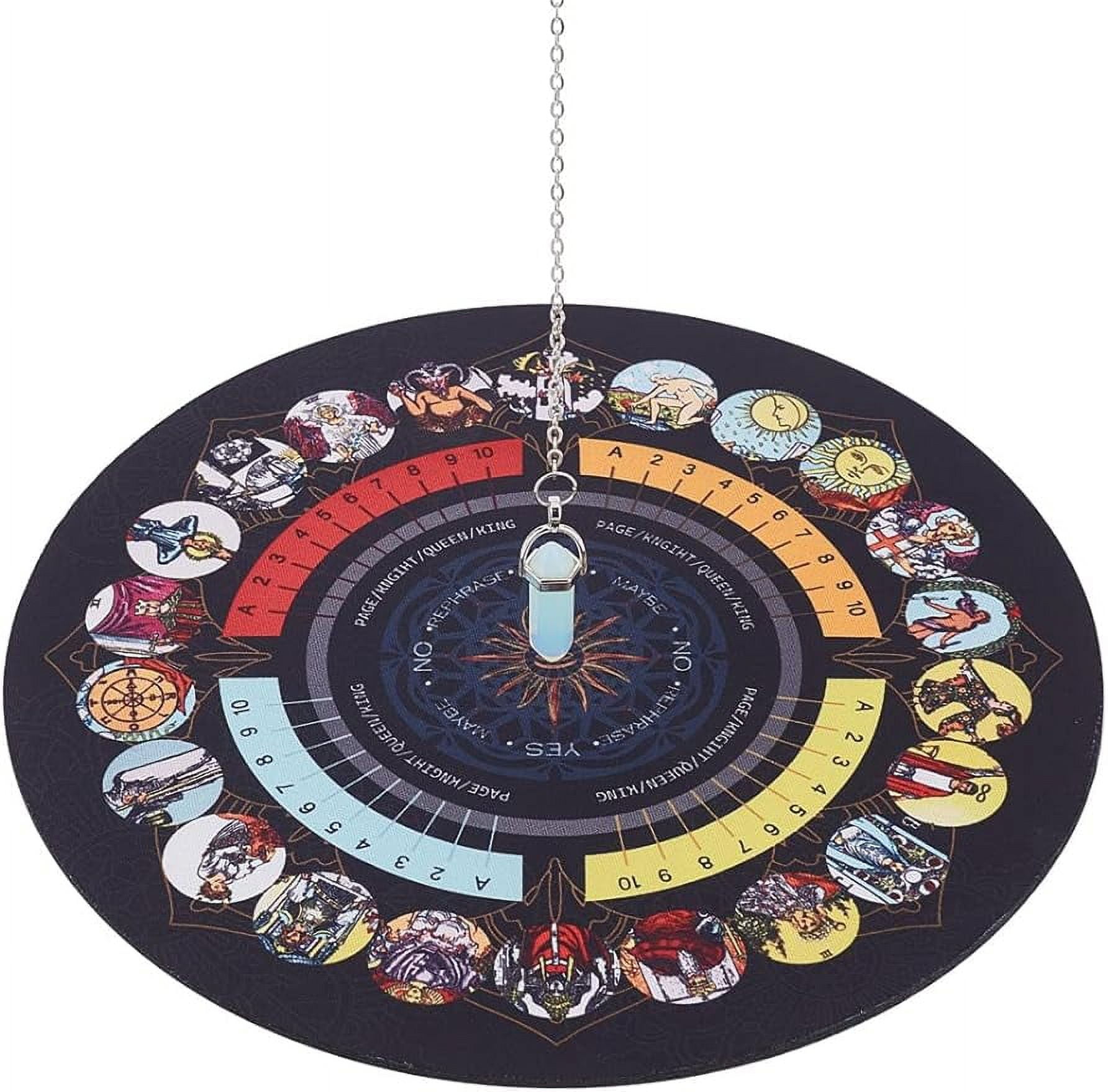 Pendulum Mat Altar Tarot Card Pad Dowsing Pendulum Ceremony Rubber Mat ...