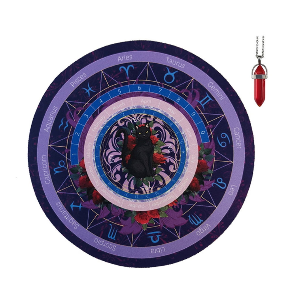 Pendulum Mat Pendulum Board Divination Mat with Crystal Pendulum ...