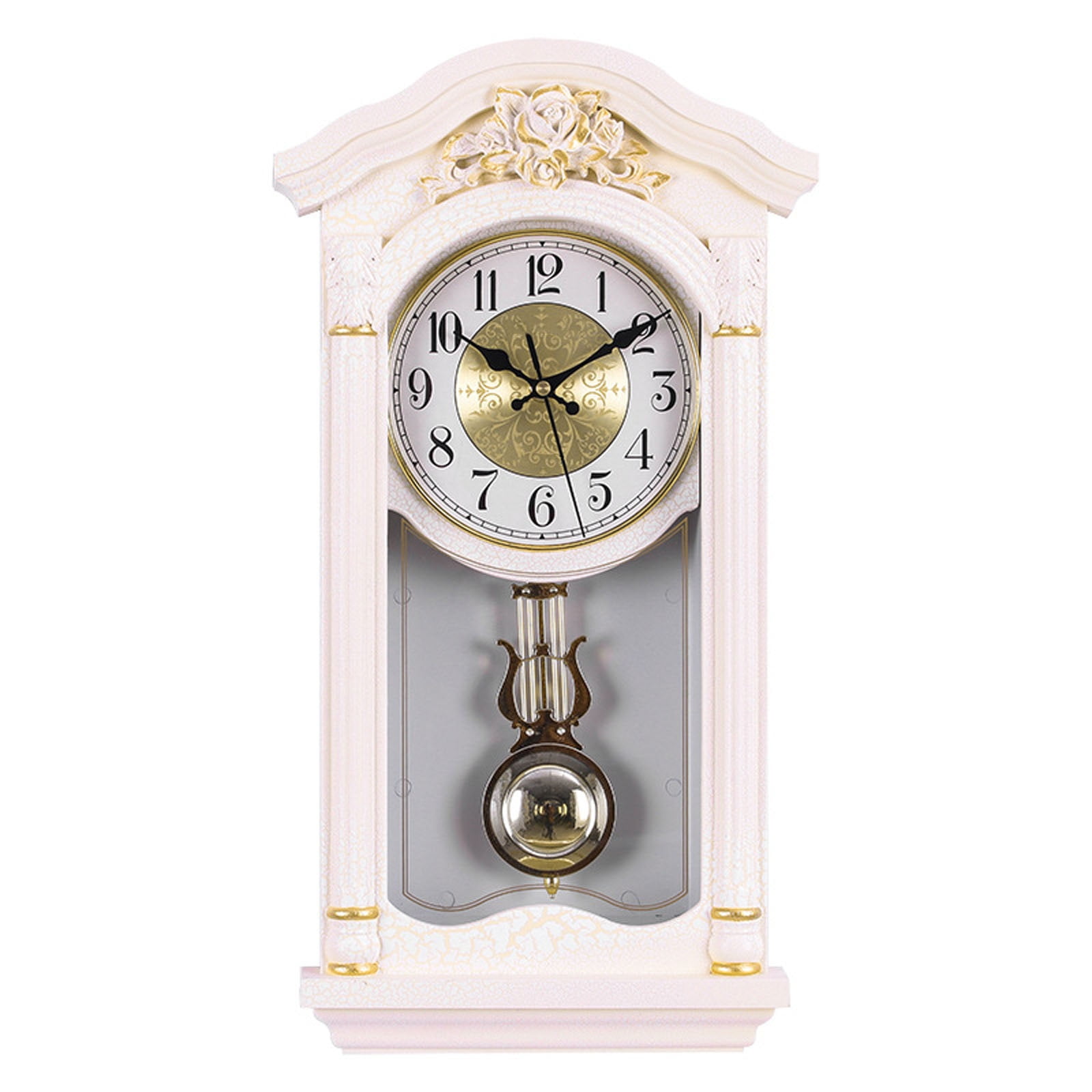 Pendulum Wall Clock, Chiming Wall Clock with Pendulum, Traditional ...