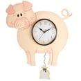 Country Farm Animal Style Pendulum Wall Clock - Rustic Farmhouse ...