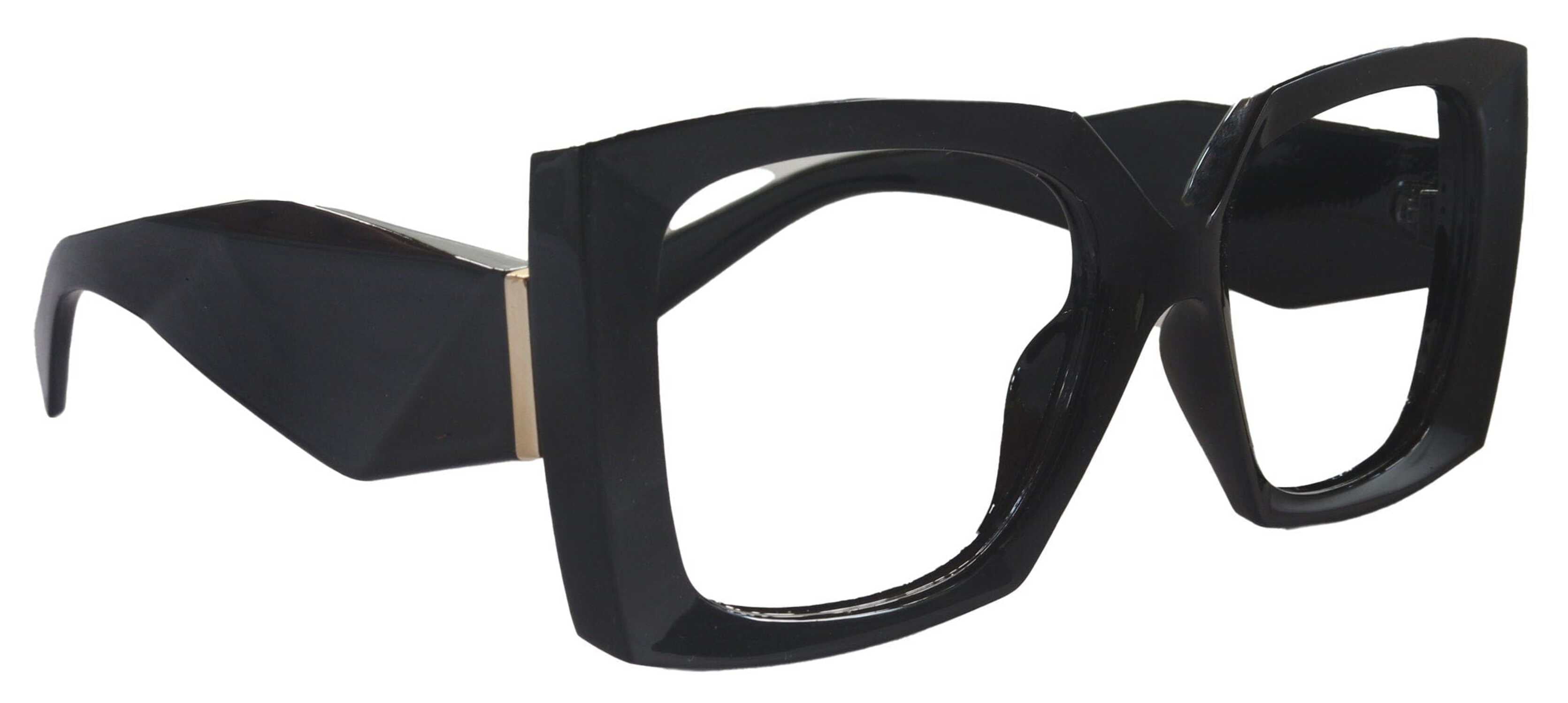 Penelope Black Large Oversized Reading Glasses, Women Readers, High End ...