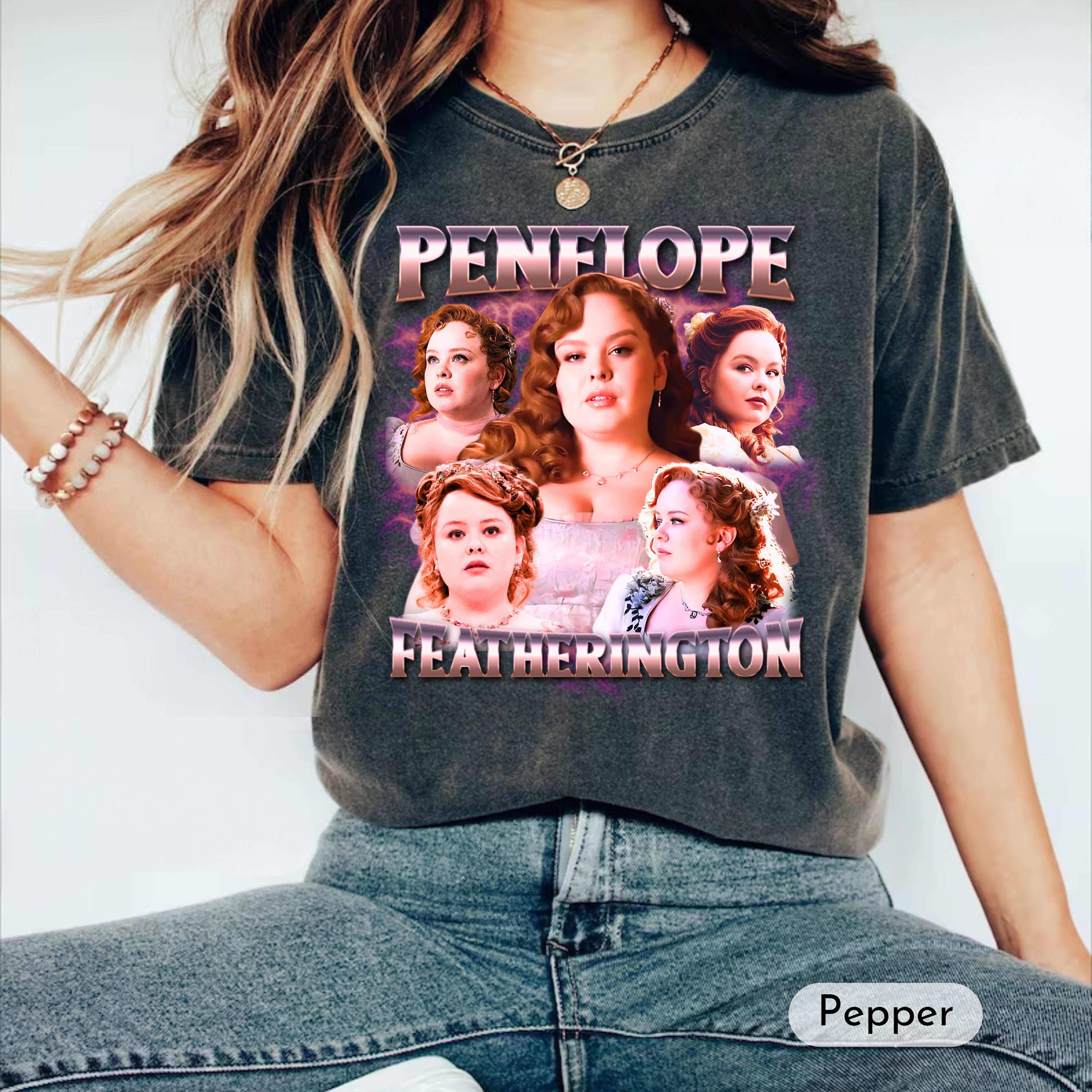 Penelope Featherington 90s Style Tee | Bridgerton Character Merch ...