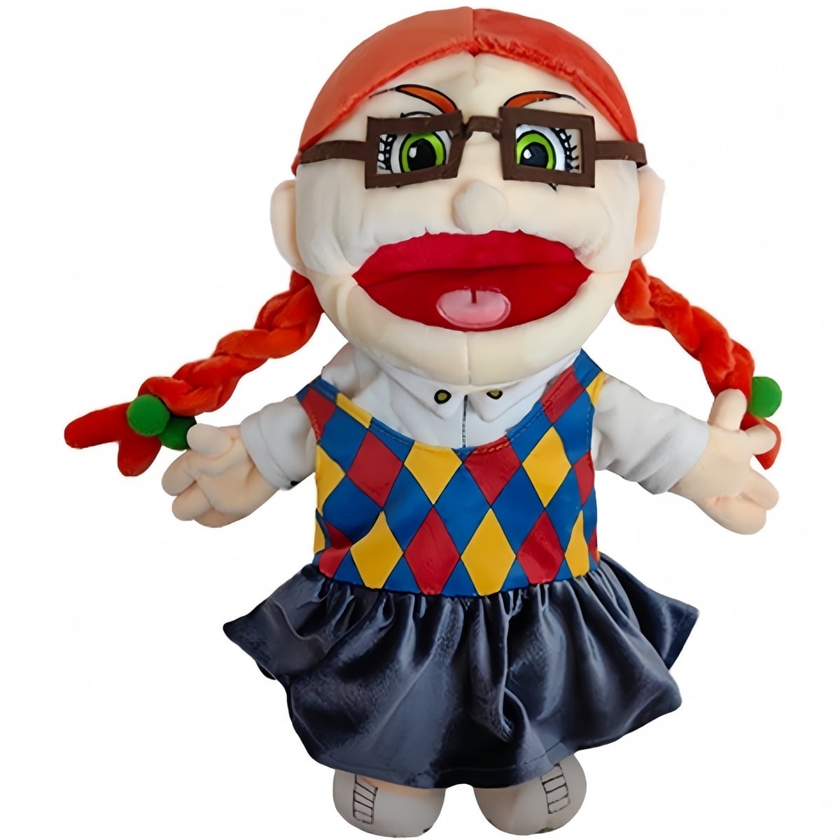 Penelope Hand Puppet Plush Toy Funny Puppets with Working Mouth 35cm ...