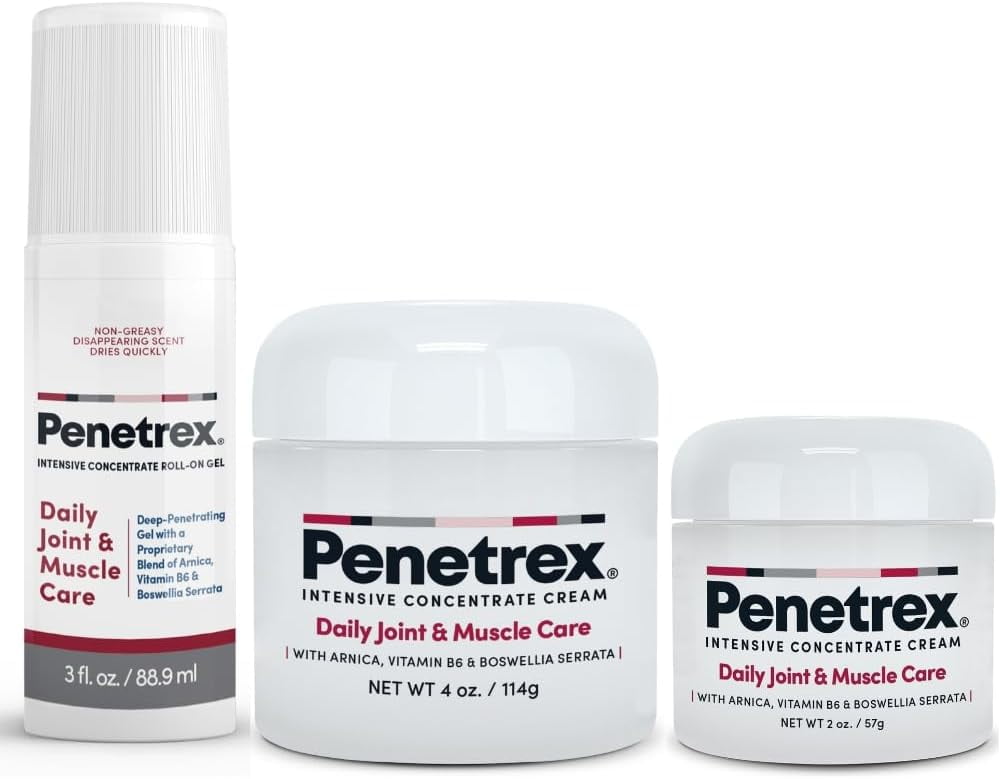Penetrex Joint & Muscle Therapy Trio Bundle: Topical Pain Relief Gel, 4 ...