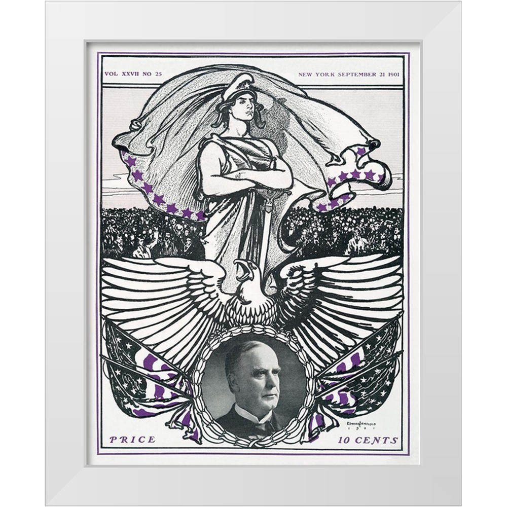 Penfield, Edward 12x14 White Modern Wood Framed Museum Art Print Titled ...