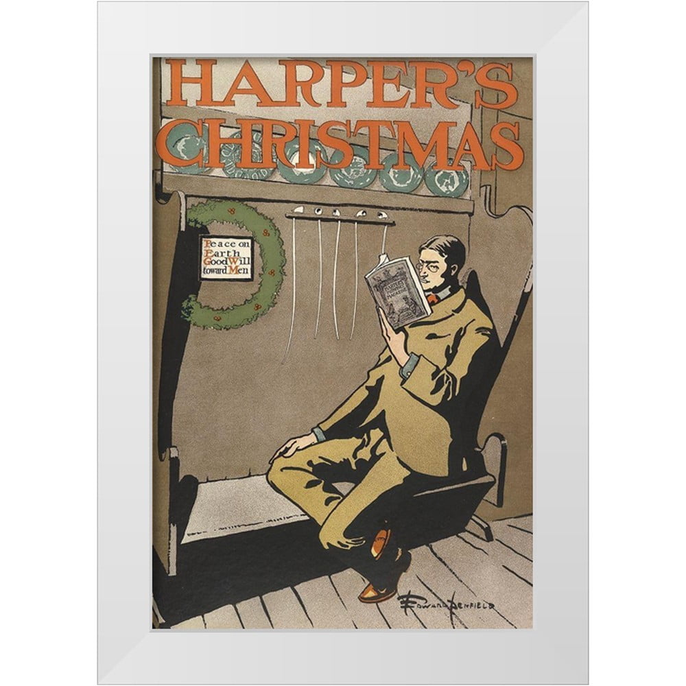 Penfield, Edward 17x24 White Modern Wood Framed Museum Art Print Titled ...