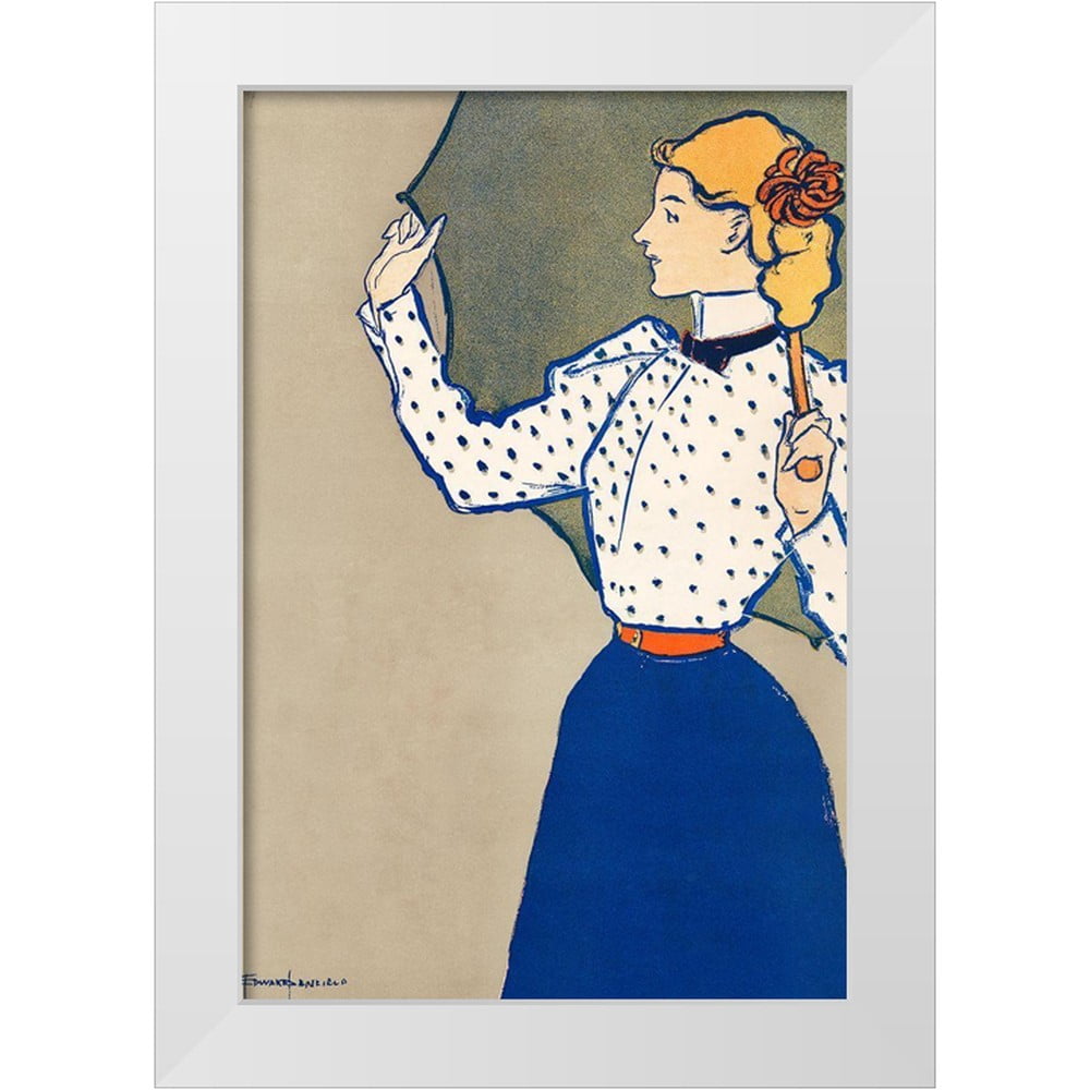 Penfield, Edward 17x24 White Modern Wood Framed Museum Art Print Titled ...