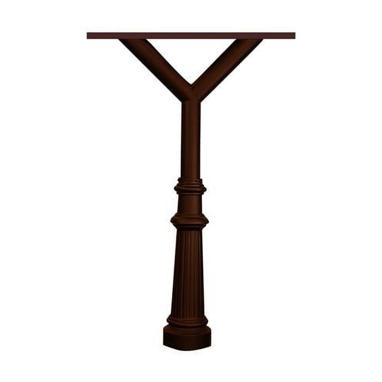 Penfield Quad Mailbox Post & Spreader with Fluted Base 8 - Bronze ...