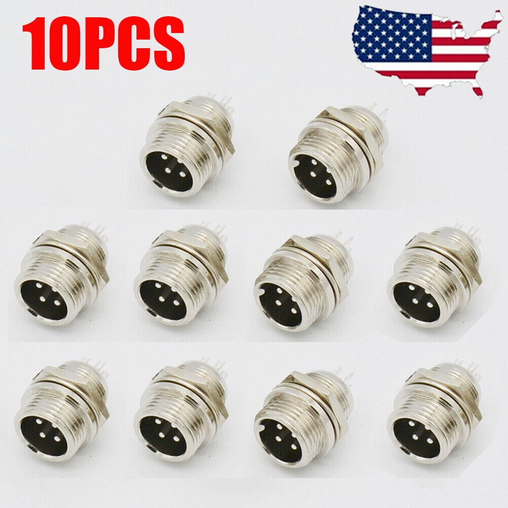 Pengug 10 X Ham &CB Radio MIC Microphone Connector Plug Socket 2/4/5/6 ...