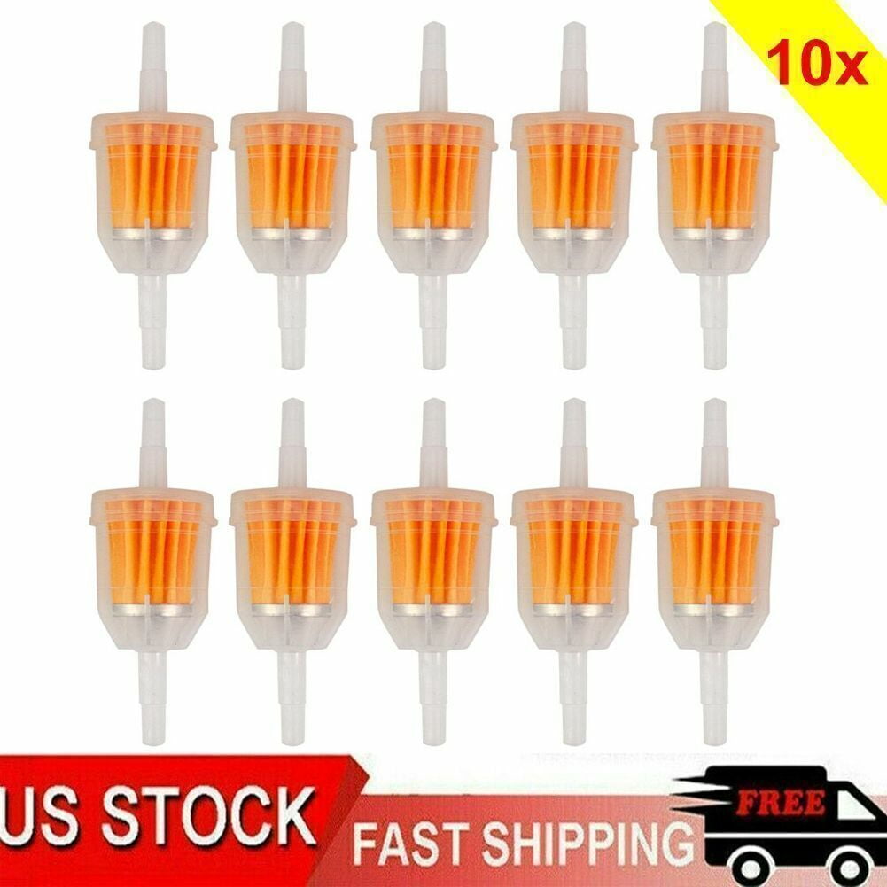 Pengug 10Pcs set Motor Inline Gas Oil Fuel Filter Small Engine For 1/4 ...