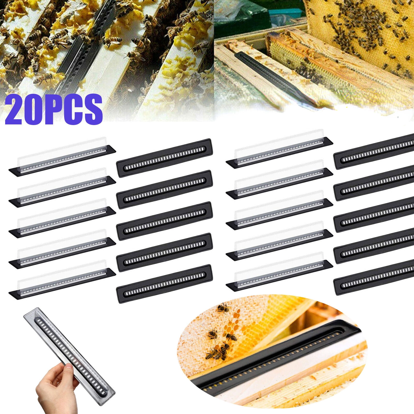 Pengug 20* Plastic Small Bee Hive Beetle Blaster BeeHive Beetle Trap ...
