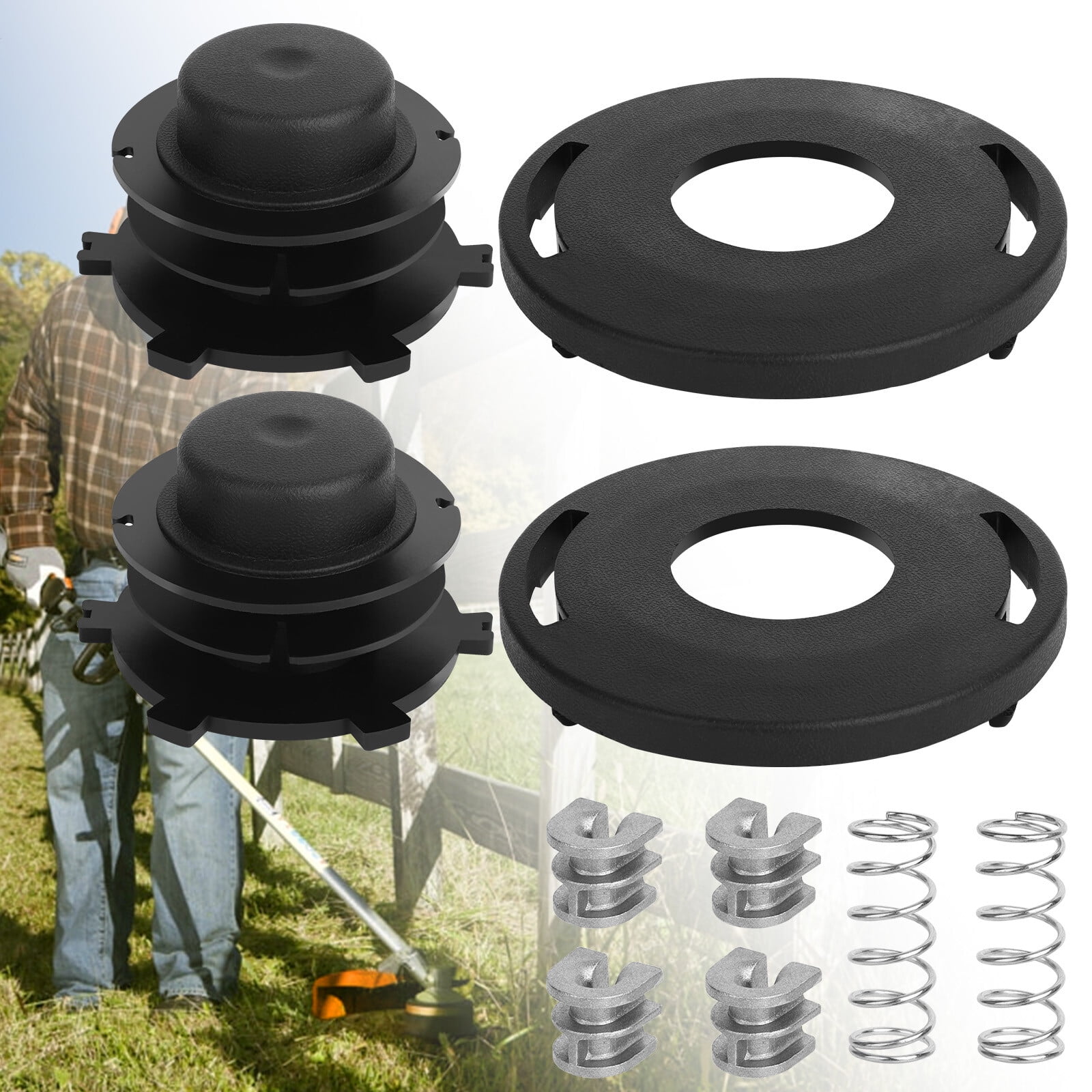 Pengug 2x Trimmer Head Spool for Stihl Autocut 25-2 FS44 FS55 FS80 FS83 ...