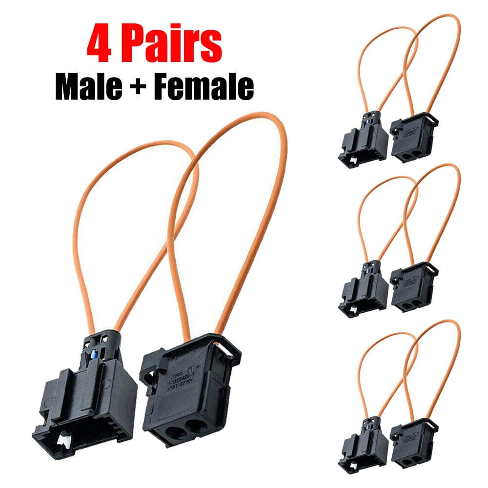 Pengug 4 Pairs MOST fiber optic loop bypass Male & Female kit adapter ...