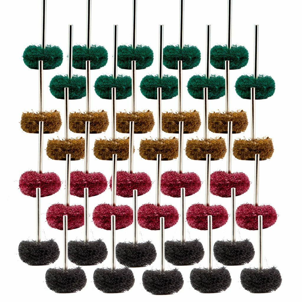 Pengug 40 Pcs Abrasive Wheel 25mm Buffing Polishing Grinding Wheels ...
