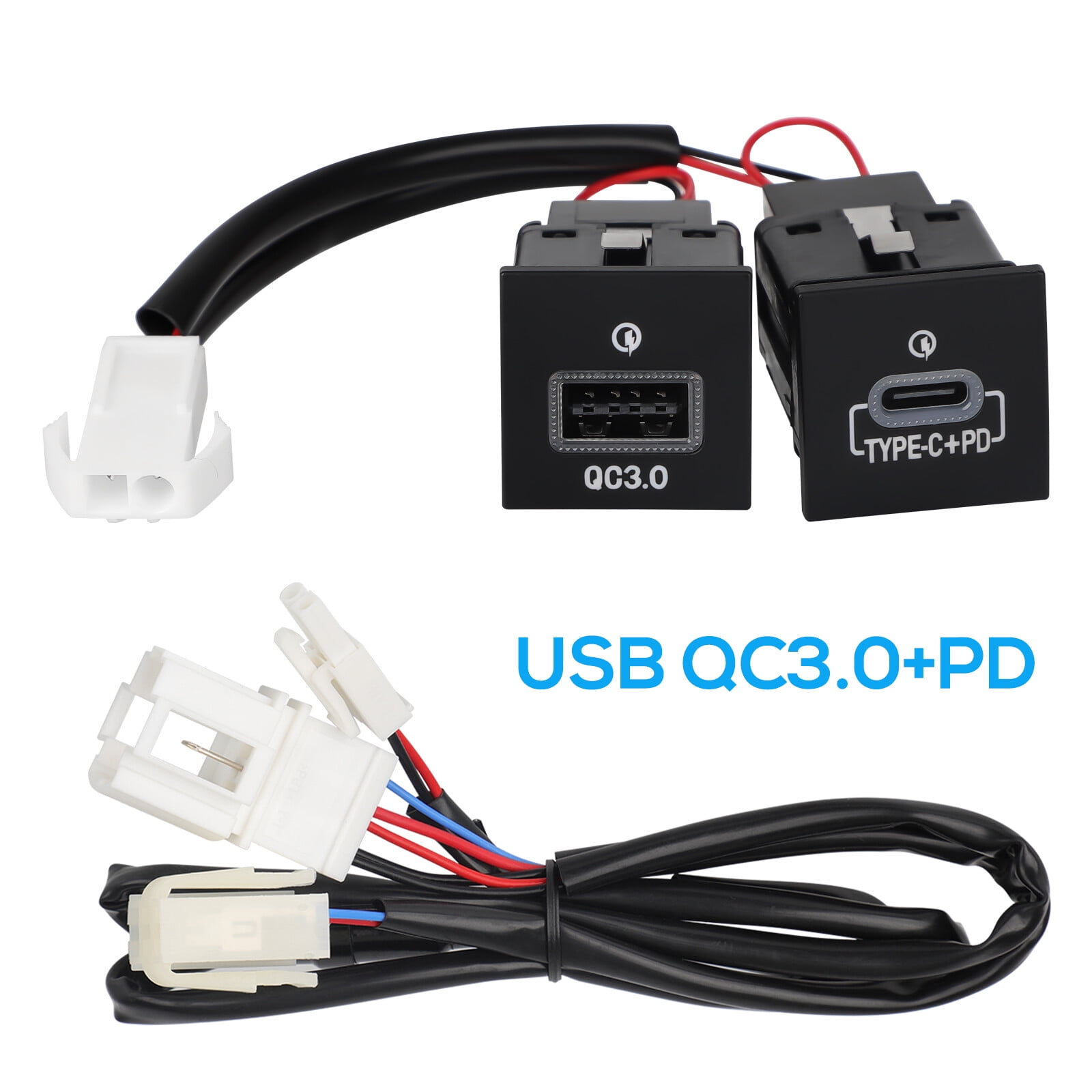 Pengug USB QC3.0 Charger + PD For VW Golf GTI R-Line MK5 2006-2013 ...