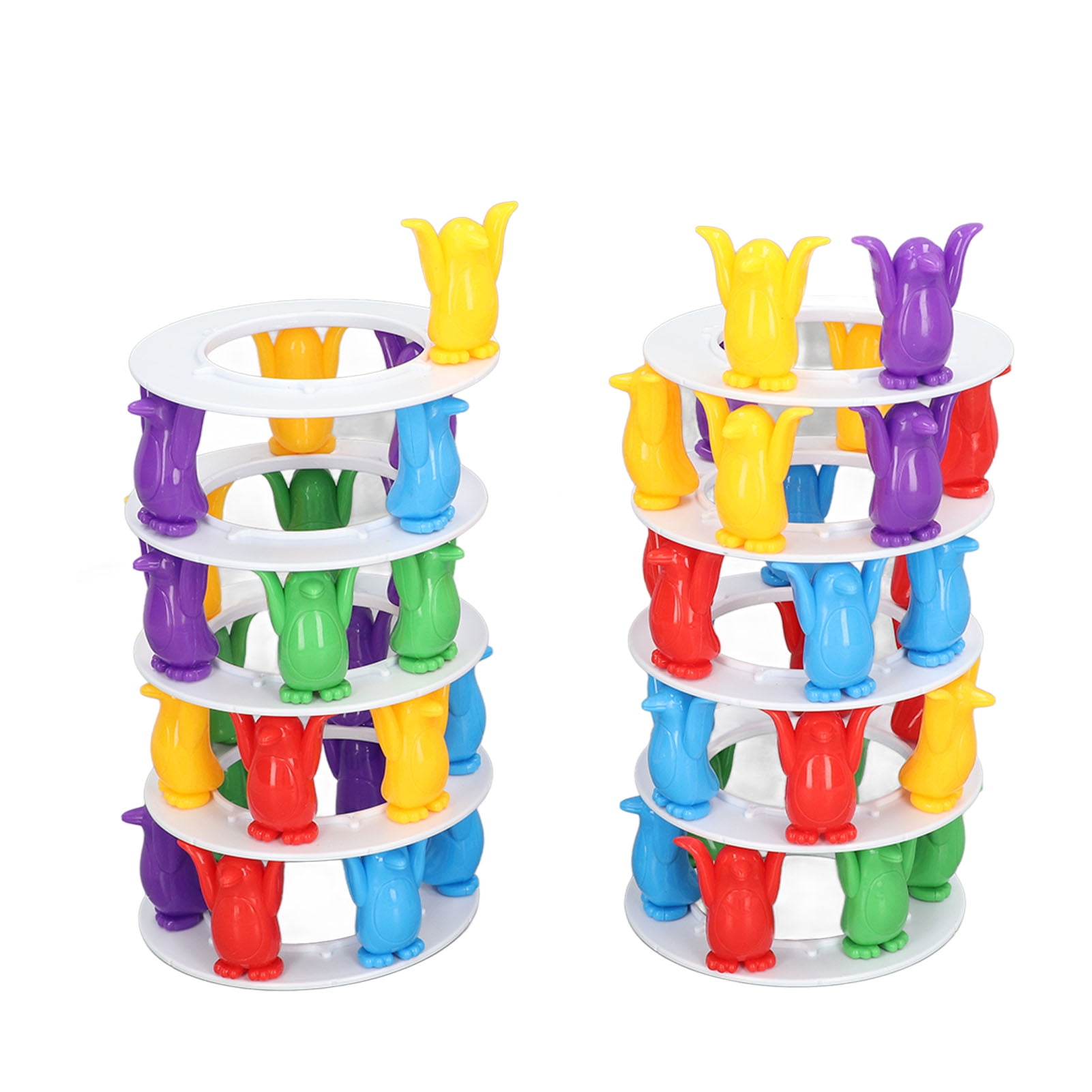 Penguin Balancing Block Stacking Game for Kids, 49-Piece Set with Discs ...