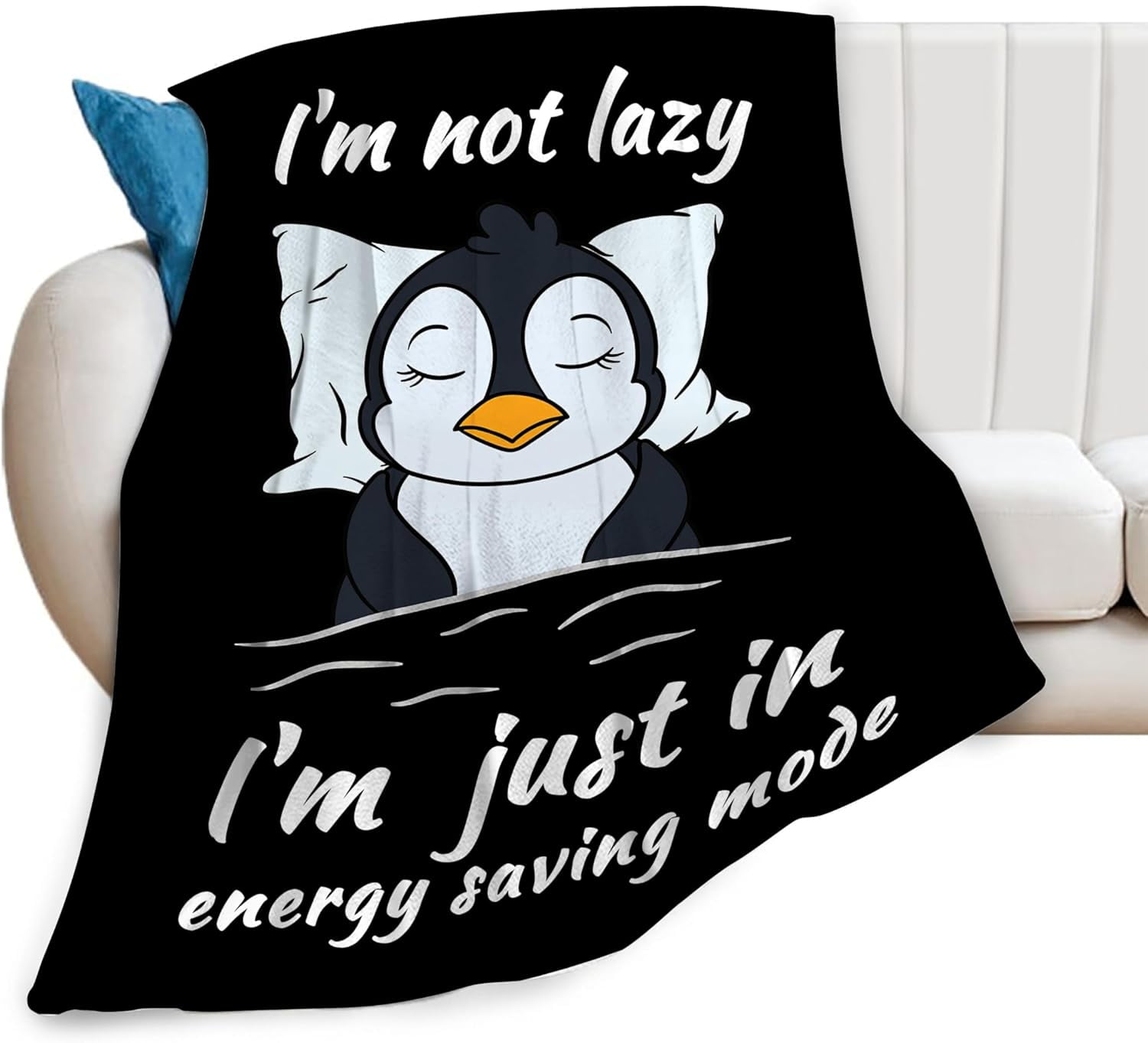 Penguin Blanket for Woman Girls Blanket Cute Penguin Throw Blanket for ...