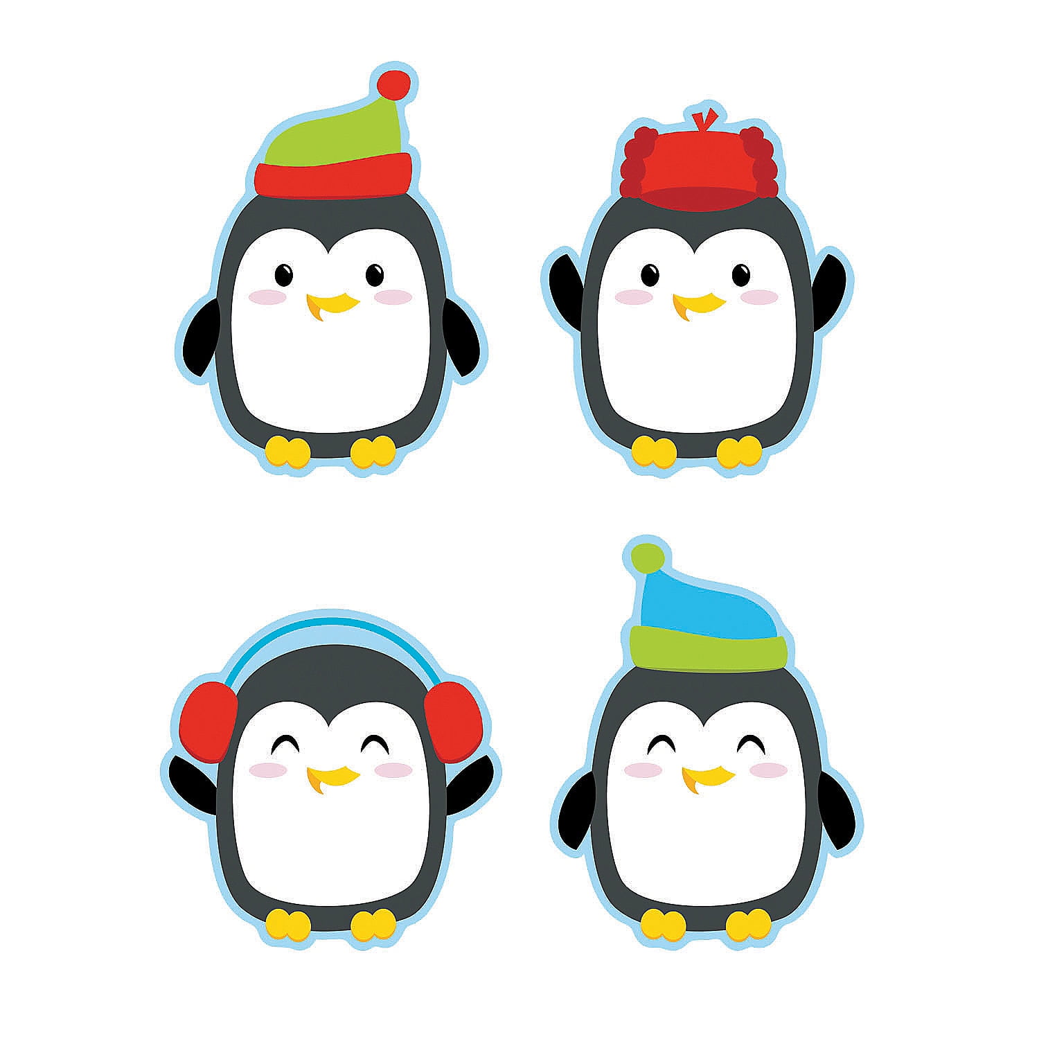 Penguin Bulletin Board Cutouts - Educational - 48 Pieces - Walmart.com