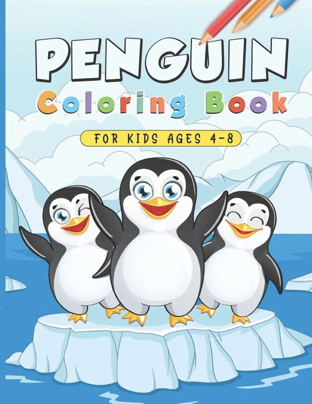Penguin Coloring Book: Funny Penguin Colouring Kids Teens Lover Animal ...
