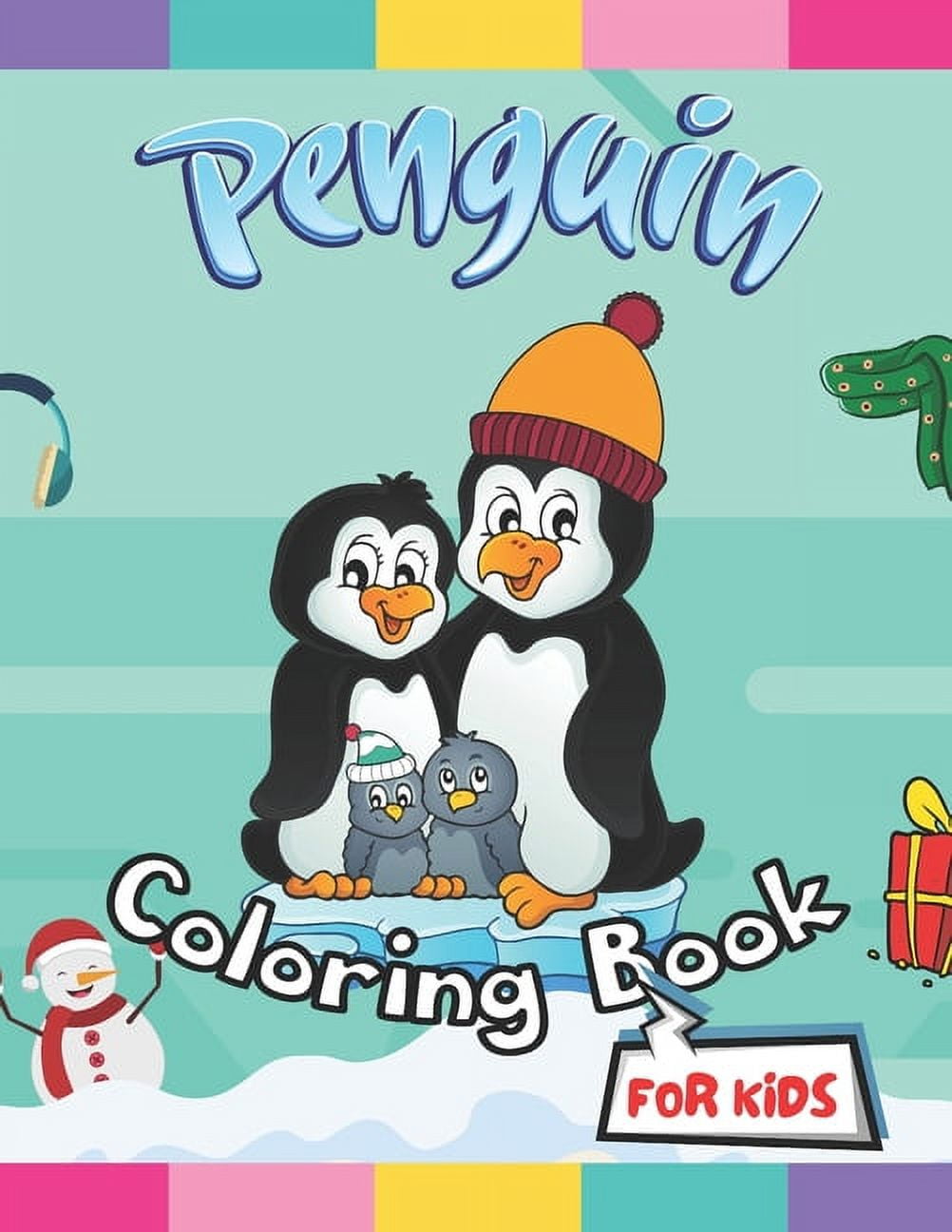 Penguin Coloring Book for Kids: Cute Penguin Coloring Pages With ...