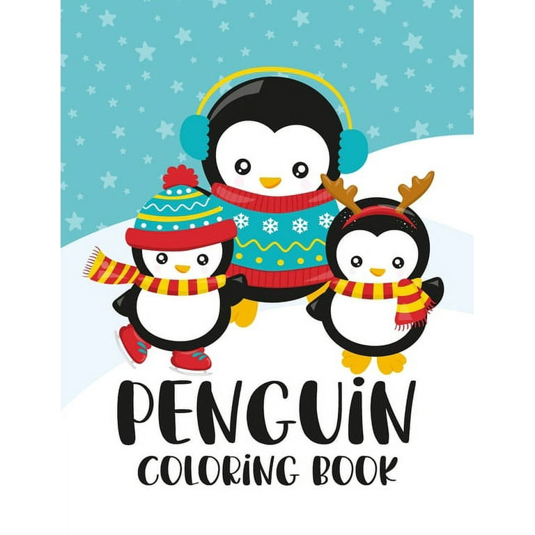 penguin coloring pages already colored