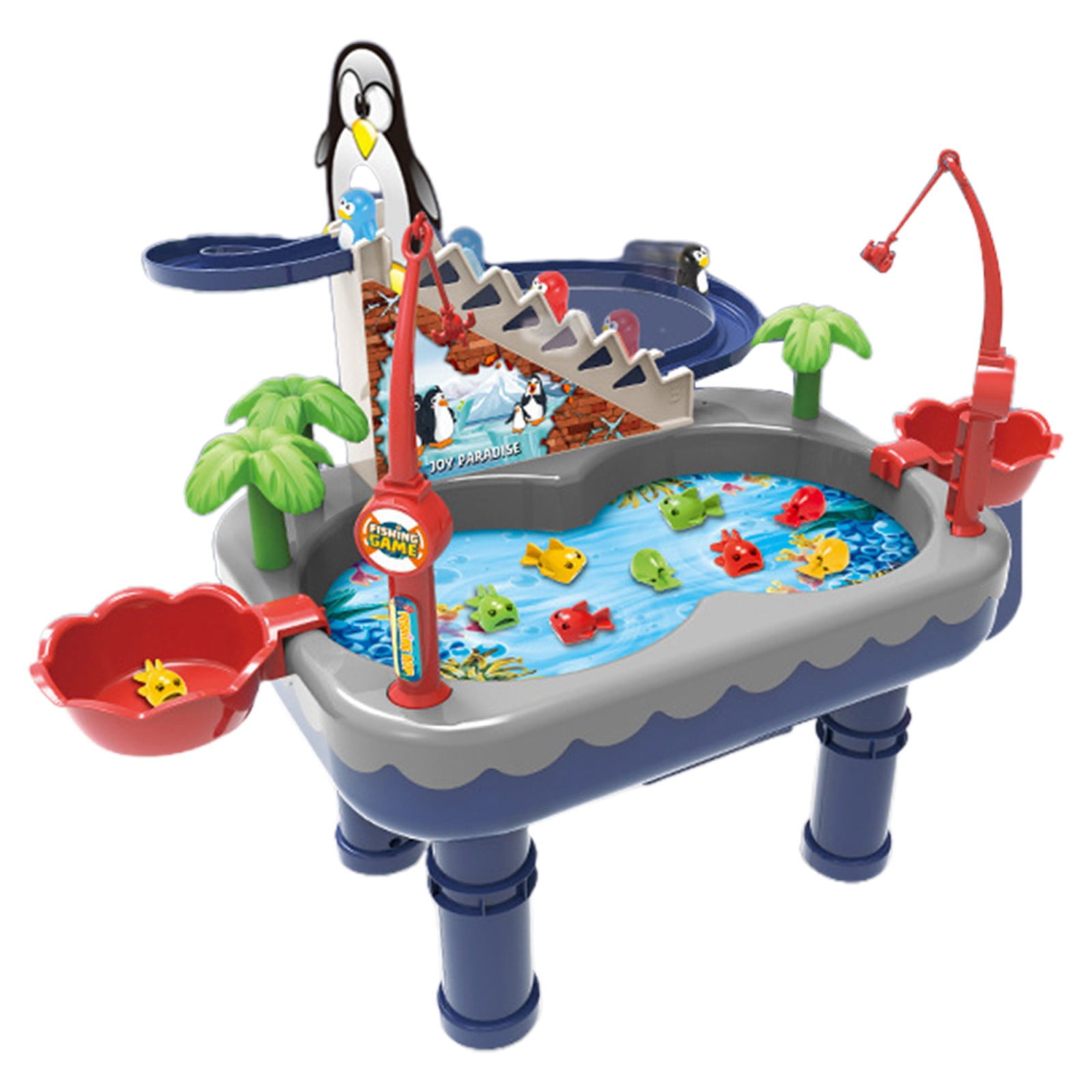 Penguin Fishing Water Play Table Toddler Activity Center Automatic ...