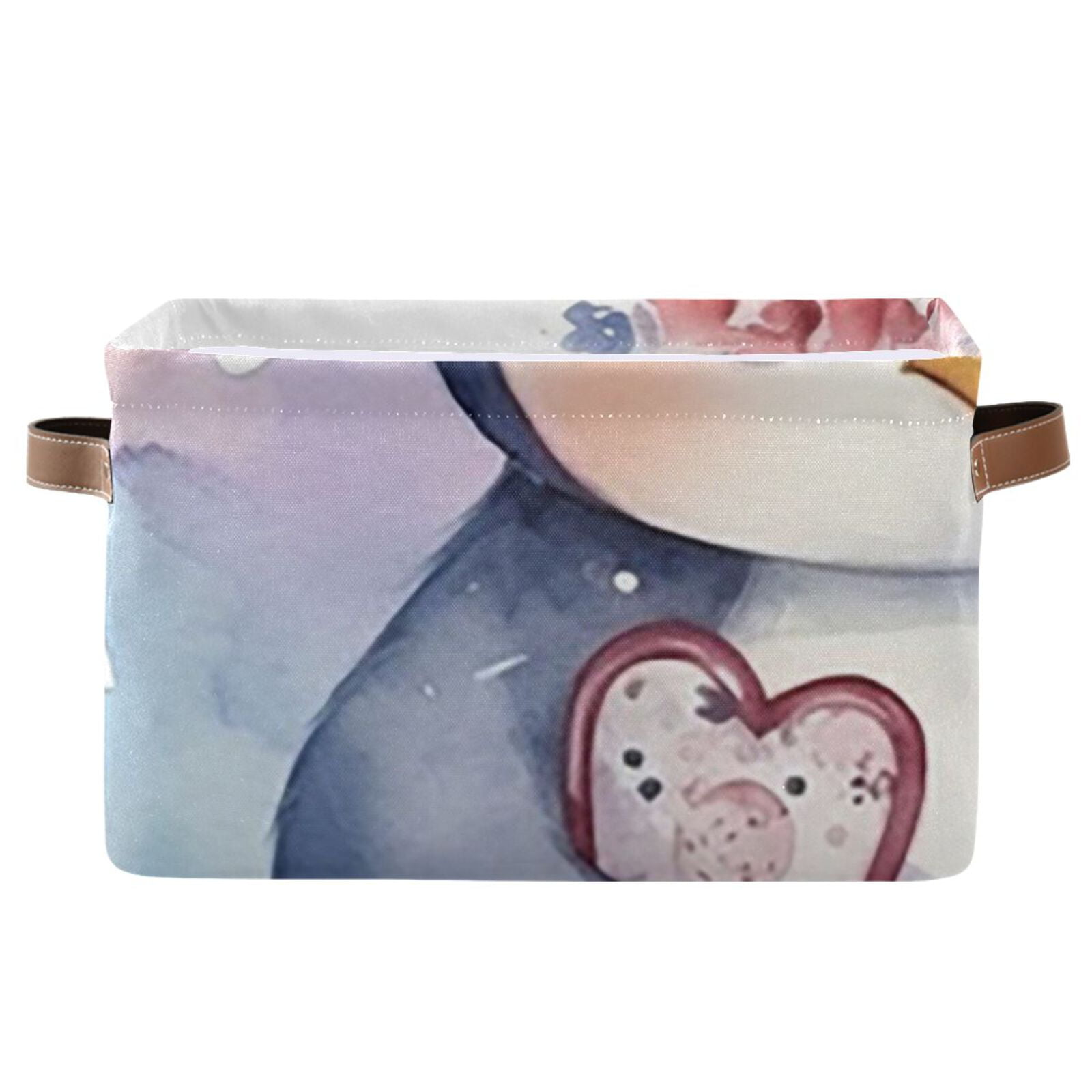 Penguin Flower Heart Storage Bins Baskets With Handles Storage Box ...