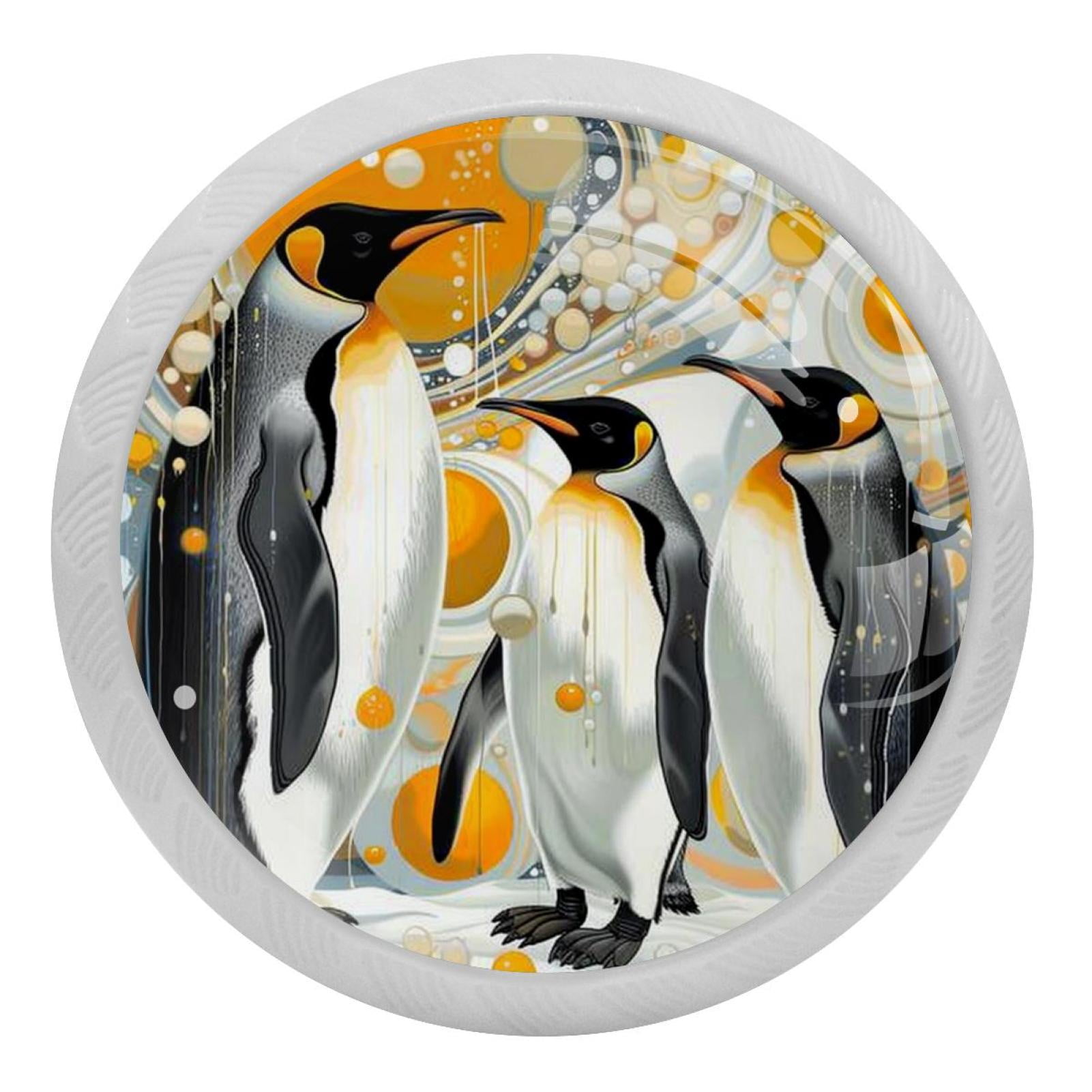 Penguin Fluorescent Drawer Pulls: Round 4-Pack - Glow-in-the-Dark Knobs ...