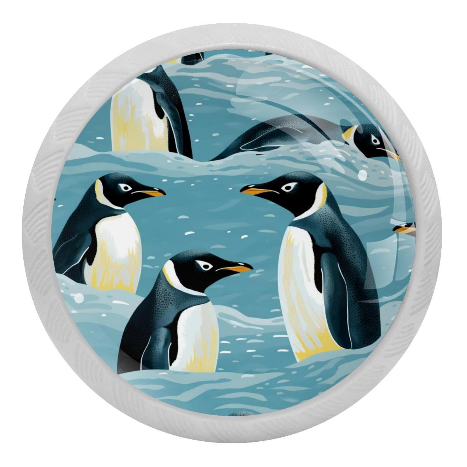 Penguin Fluorescent Drawer Pulls: Round 4-Pack with Glow-in-the-Dark ...
