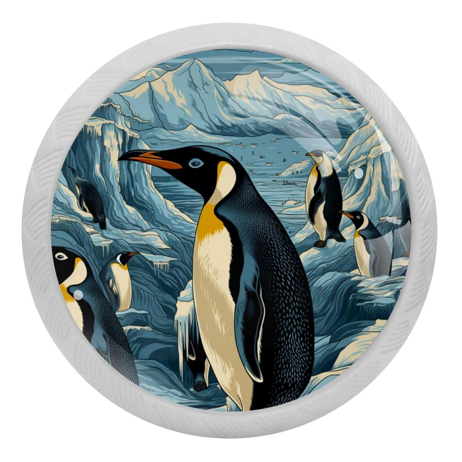 Penguin Fluorescent Drawer Pulls with Screws - Round 4-Pack: Glow-in ...