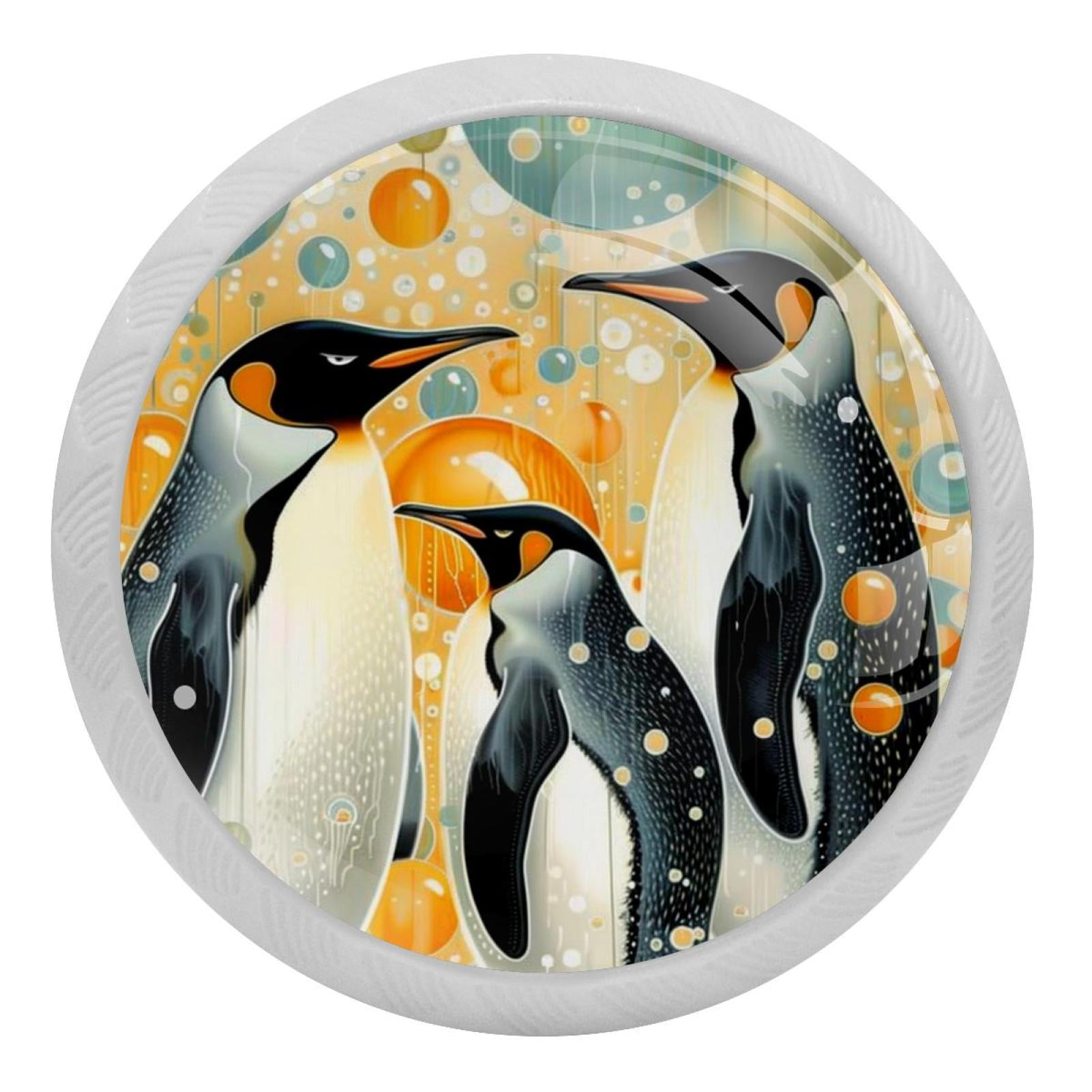 Penguin Fluorescent Drawer Pulls with Screws – Round 4-Pack, Glow-in ...