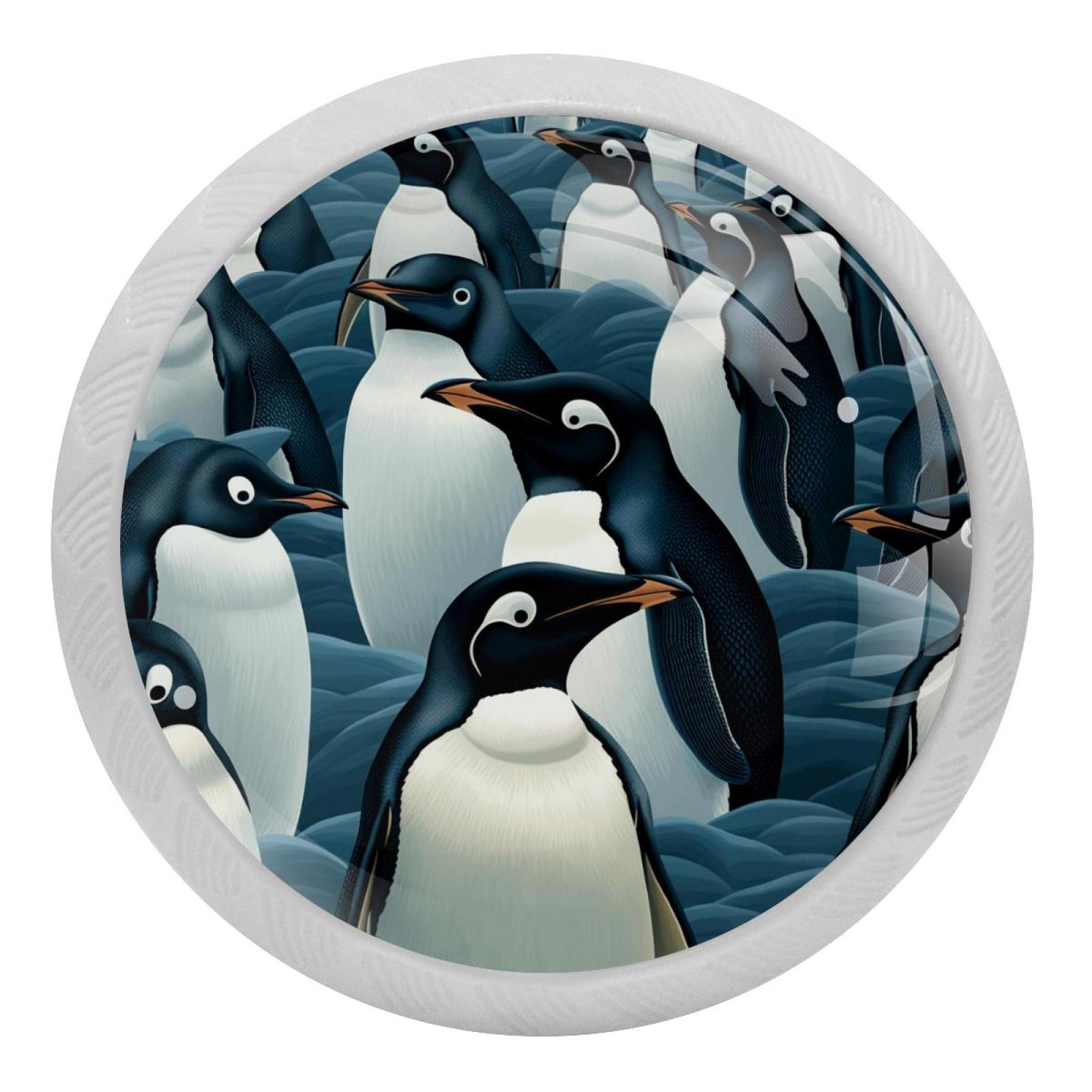 Penguin Fluorescent Drawer Pulls with Screws: Round 4-Pack, Glow-in-the ...