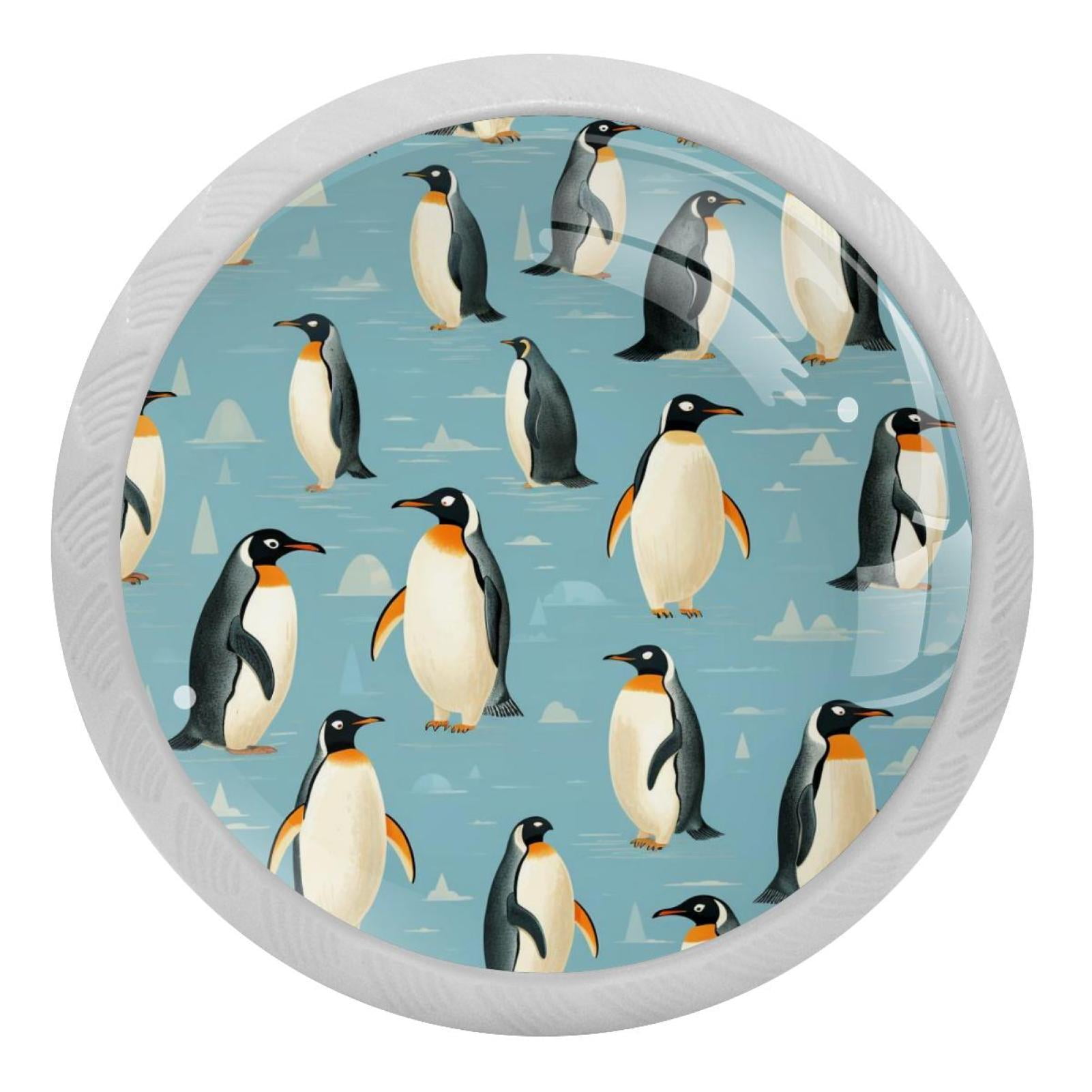 Penguin Fluorescent Drawer Pulls with Screws: Round 4-Pack, Glow-in-the ...