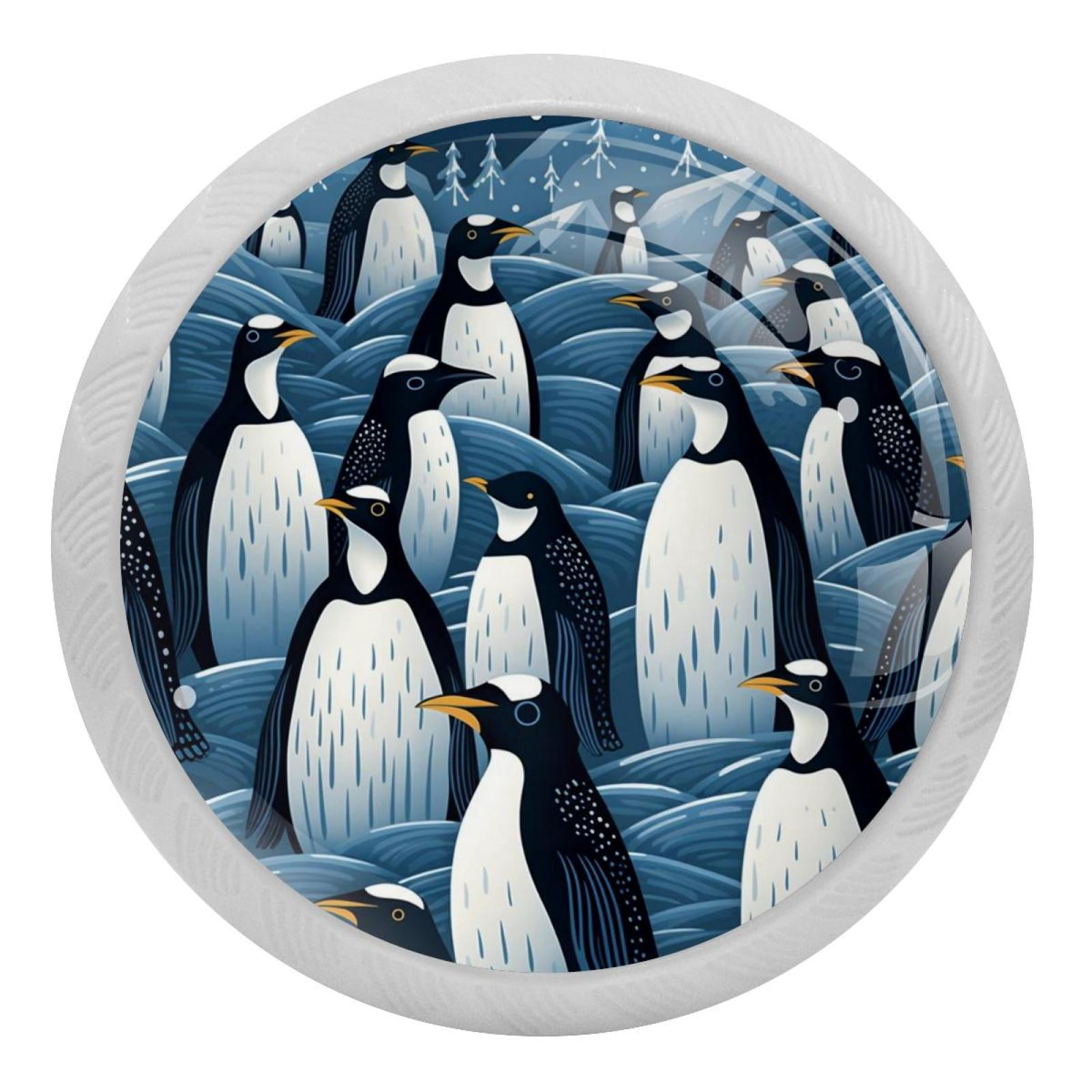 Penguin Fluorescent Drawer Pulls with Screws: Round 4-Pack, Glow-in-the ...