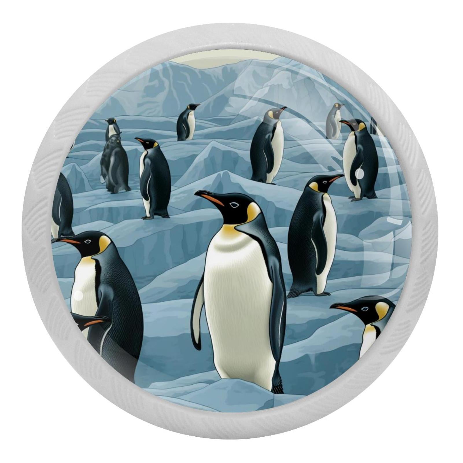 Penguin Fluorescent Drawer Pulls with Screws: Round 4-Pack, Glow-in-the ...