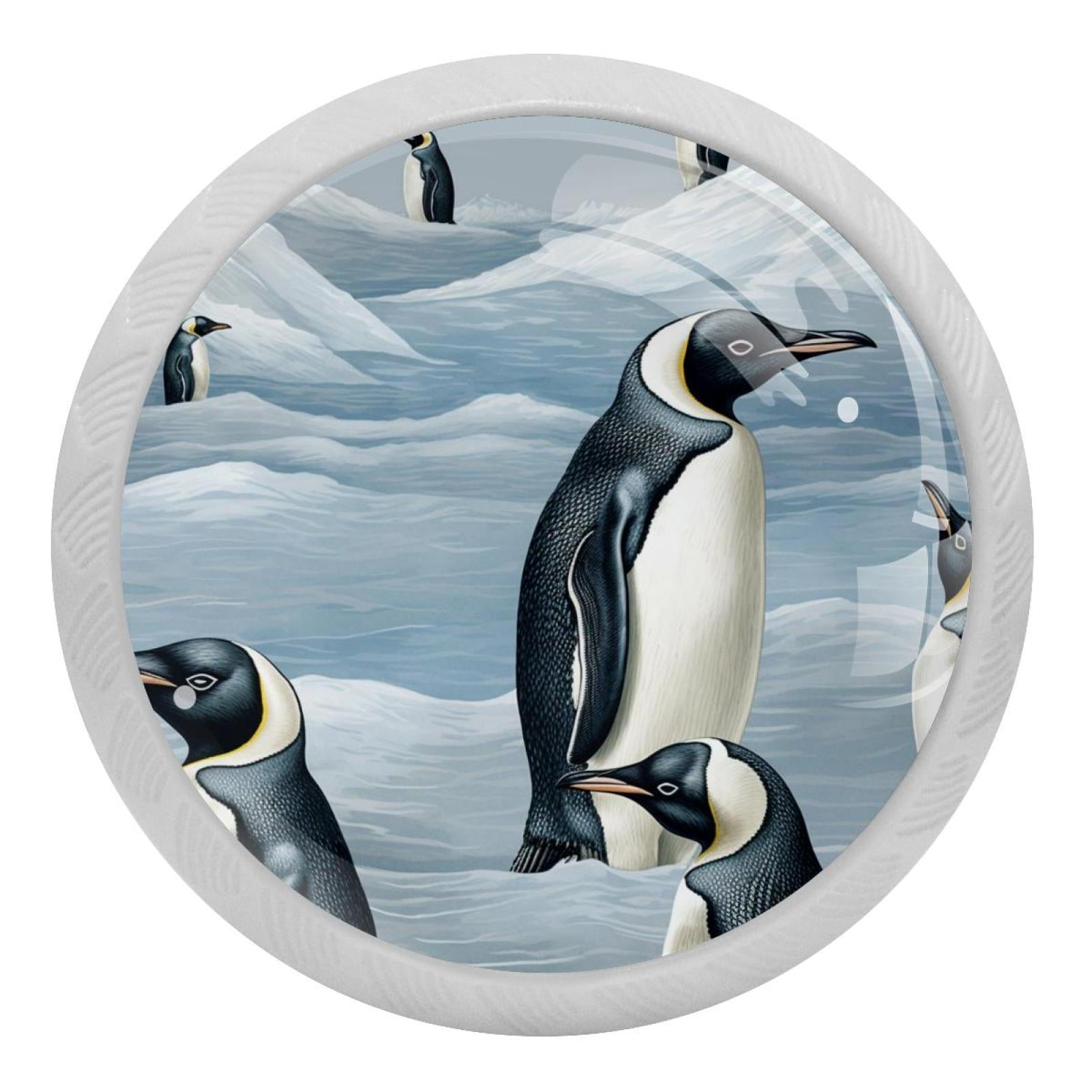 Penguin Fluorescent Drawer Pulls with Screws: Round 4-Pack, Glow-in-the ...