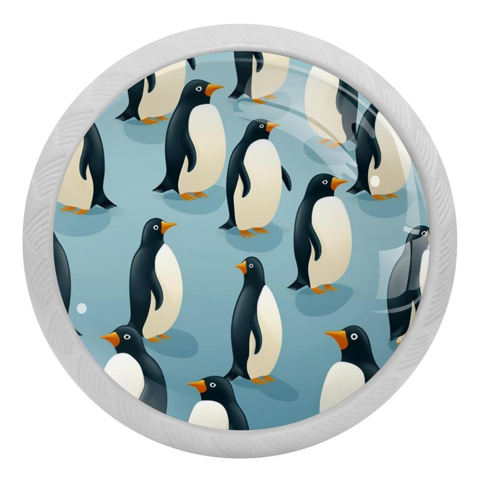 Penguin Fluorescent Drawer Pulls with Screws: Round 4-Pack, Glow-in-the ...