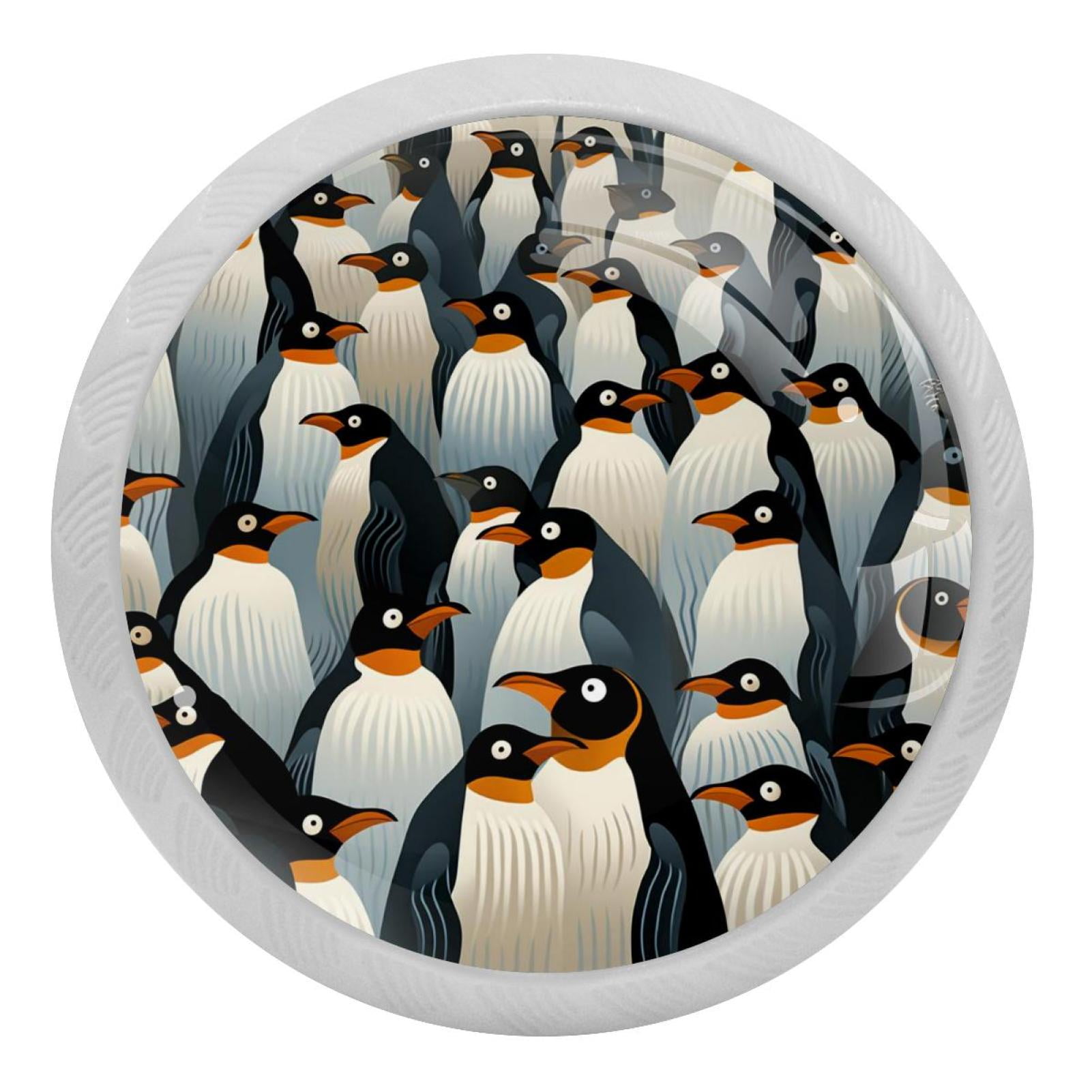 Penguin Fluorescent Drawer Pulls with Screws: Round 4-Pack, Glow-in-the ...