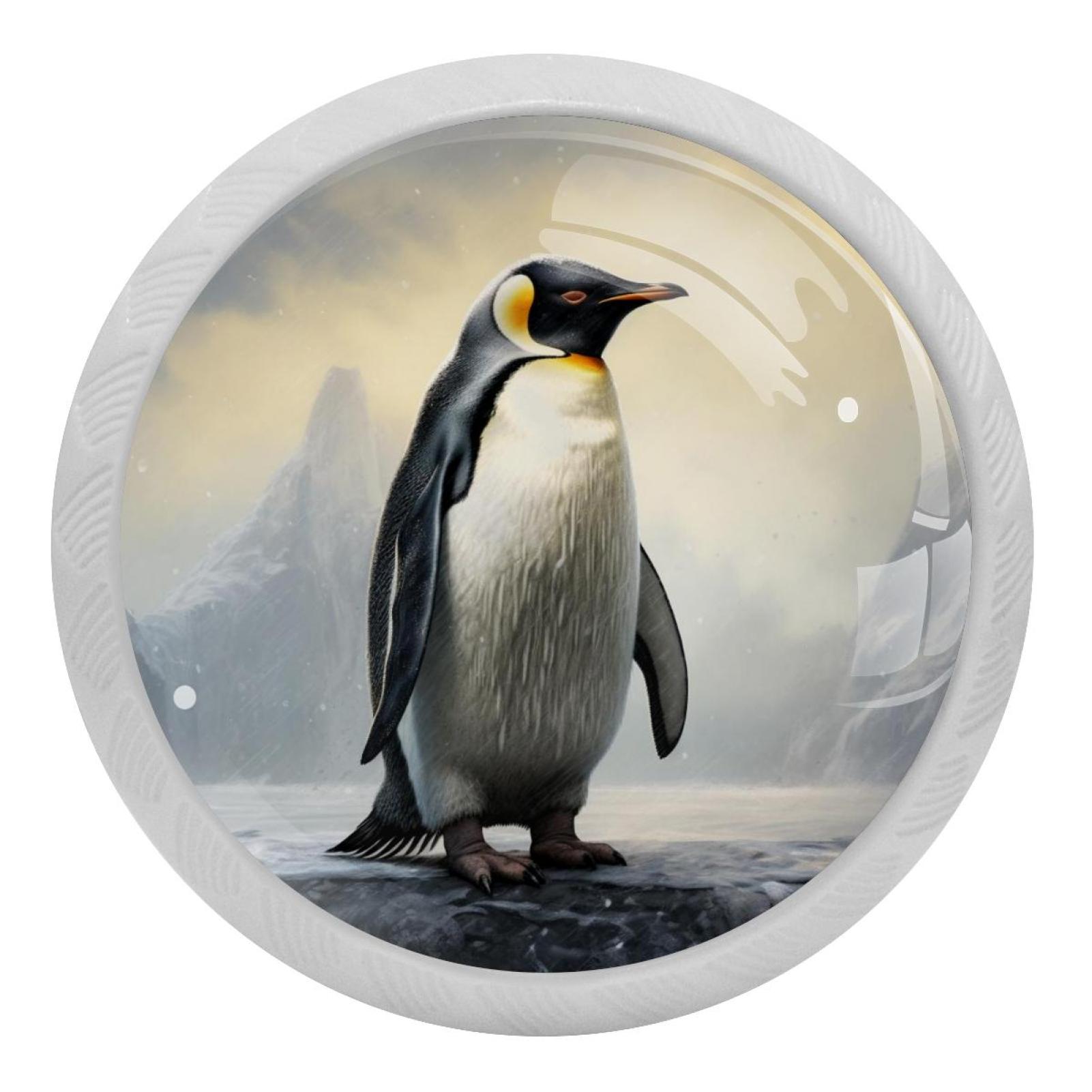 Penguin Fluorescent Drawer Pulls with Screws: Round 4-Pack, Glow-in-the ...