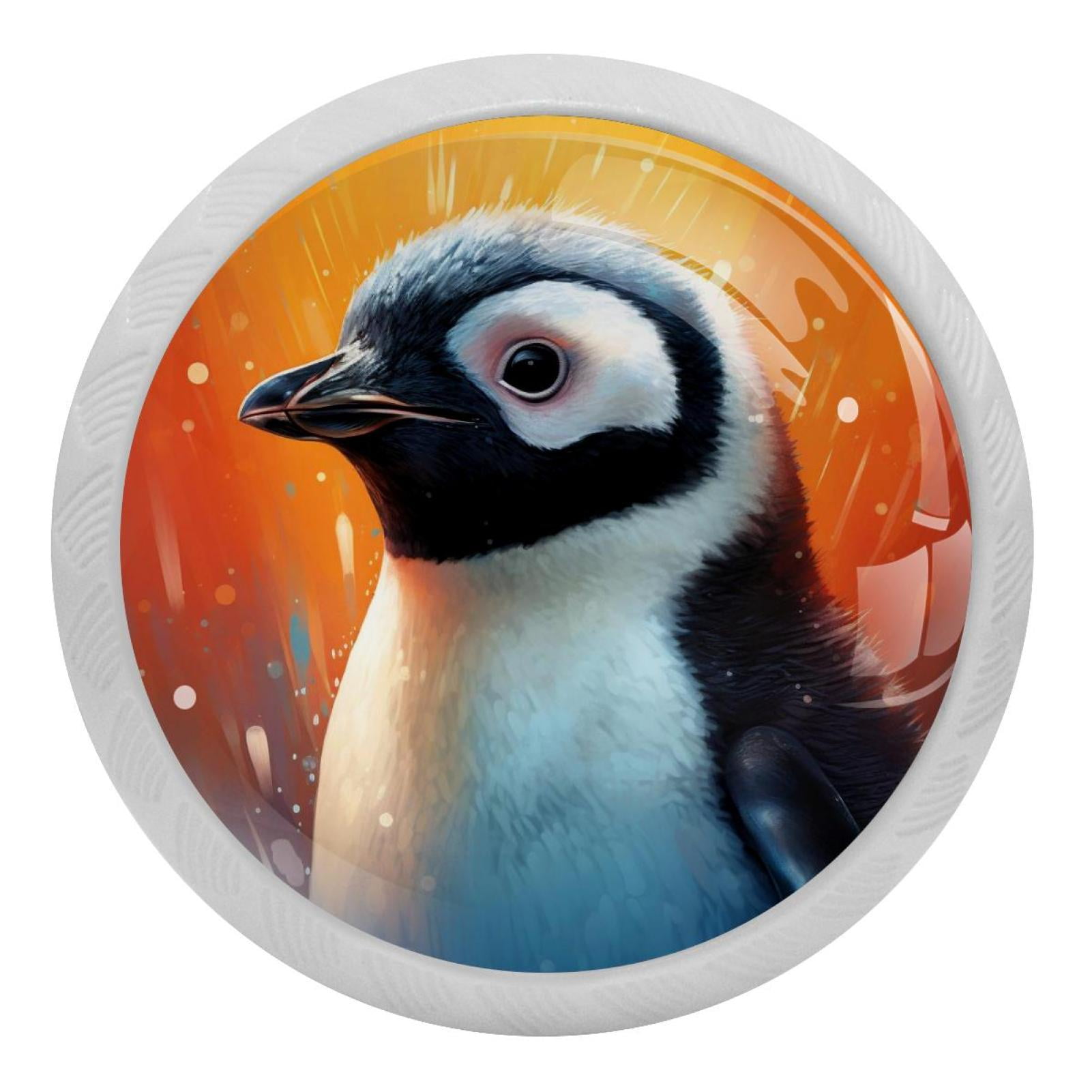 Penguin Fluorescent Drawer Pulls with Screws: Round 4-Pack, Glow-in-the ...
