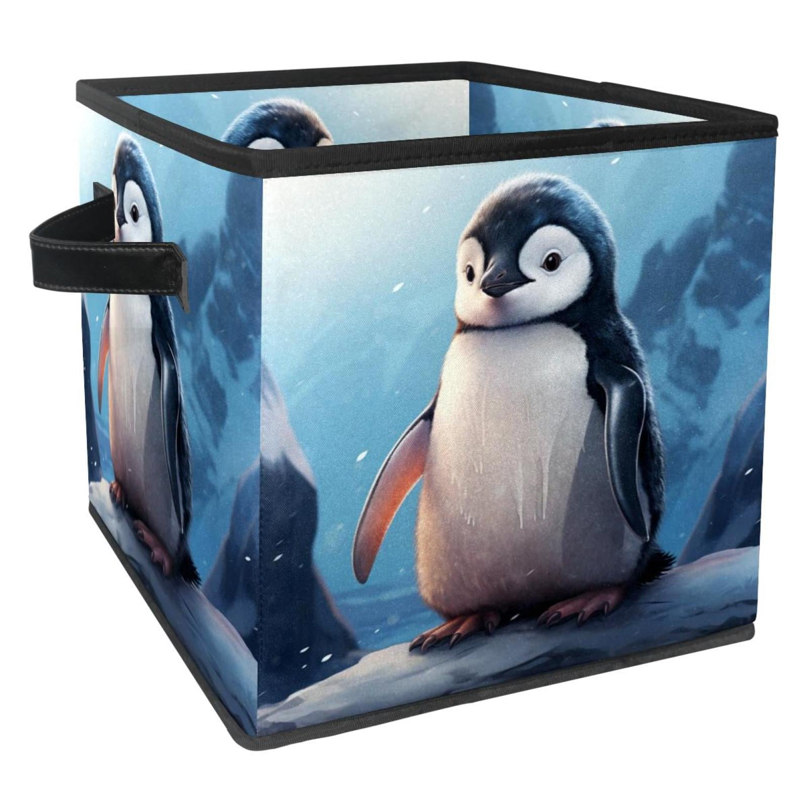 Penguin Foldable Cube Organizer with Handle, 10.8"x10.5"x10.6", Large ...