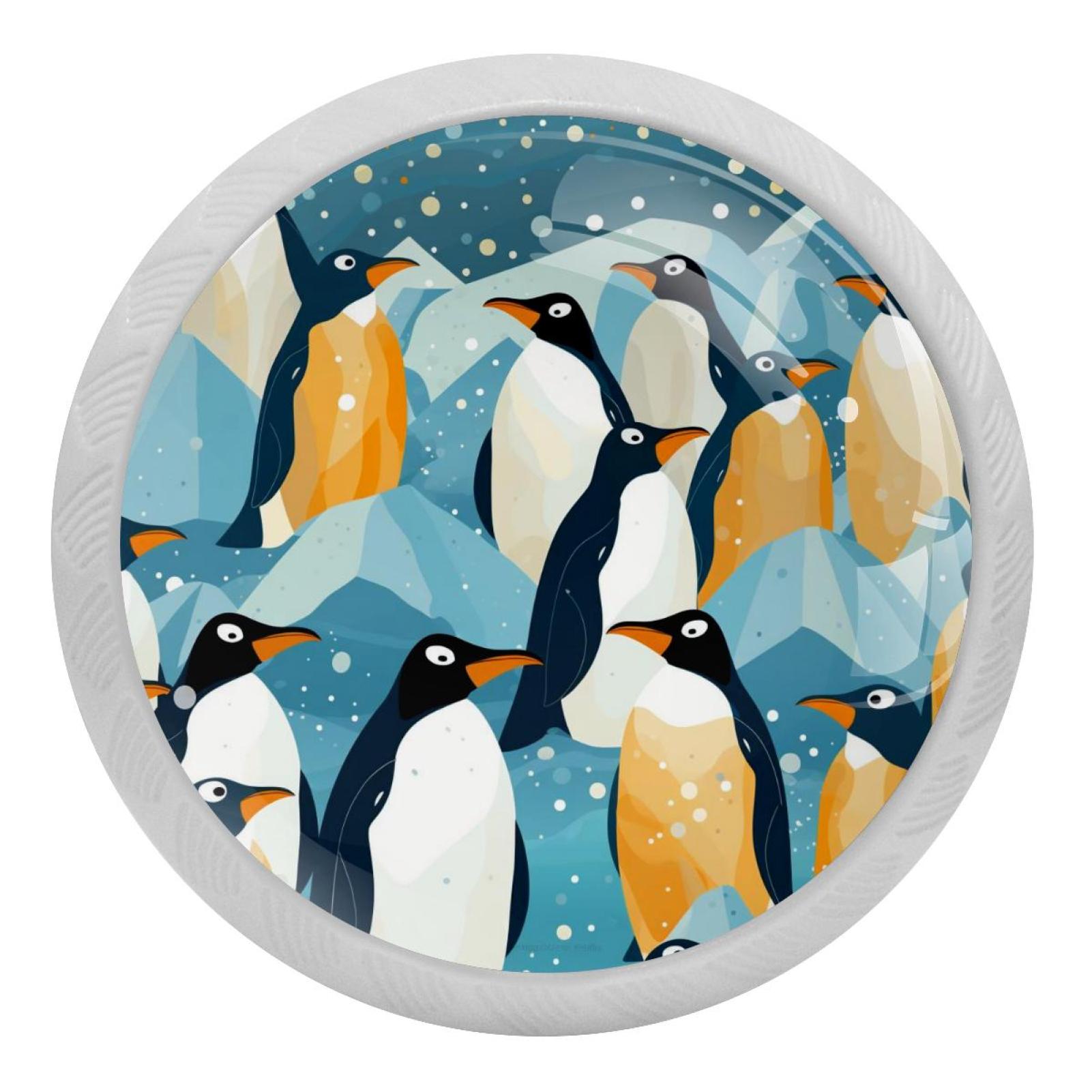 Penguin Glow-in-the-Dark Fluorescent Drawer Pulls with Screws - Round 4 ...