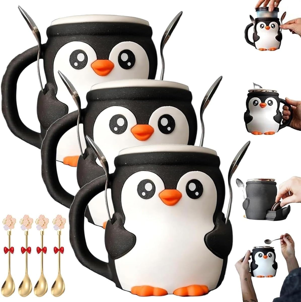 Penguin Ice Cream Pint Holder, Pebbles the Penguin Ice Pint Holder ...