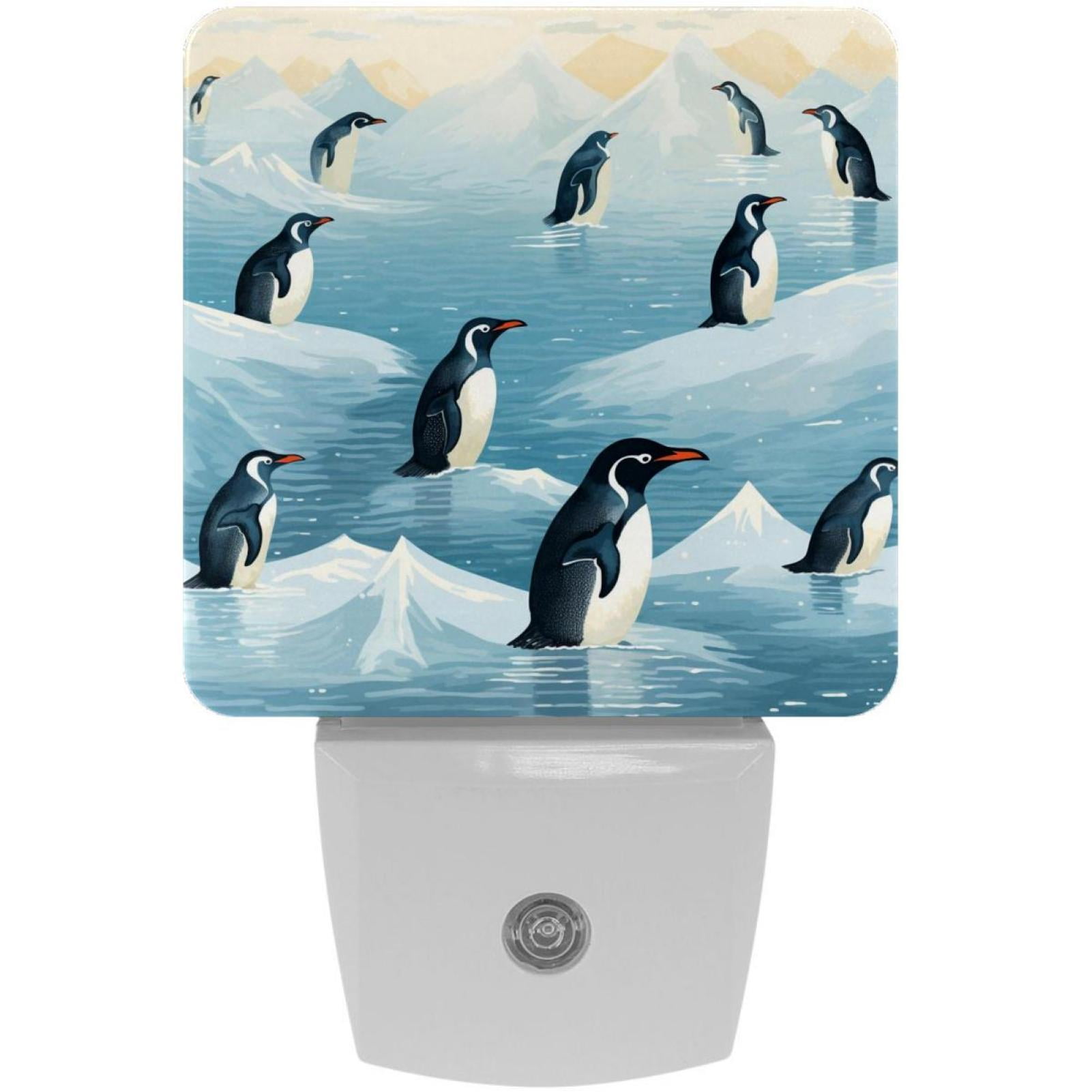 Penguin LED Square Night Lights - Energy Efficient Plug-in Wall Lamp ...