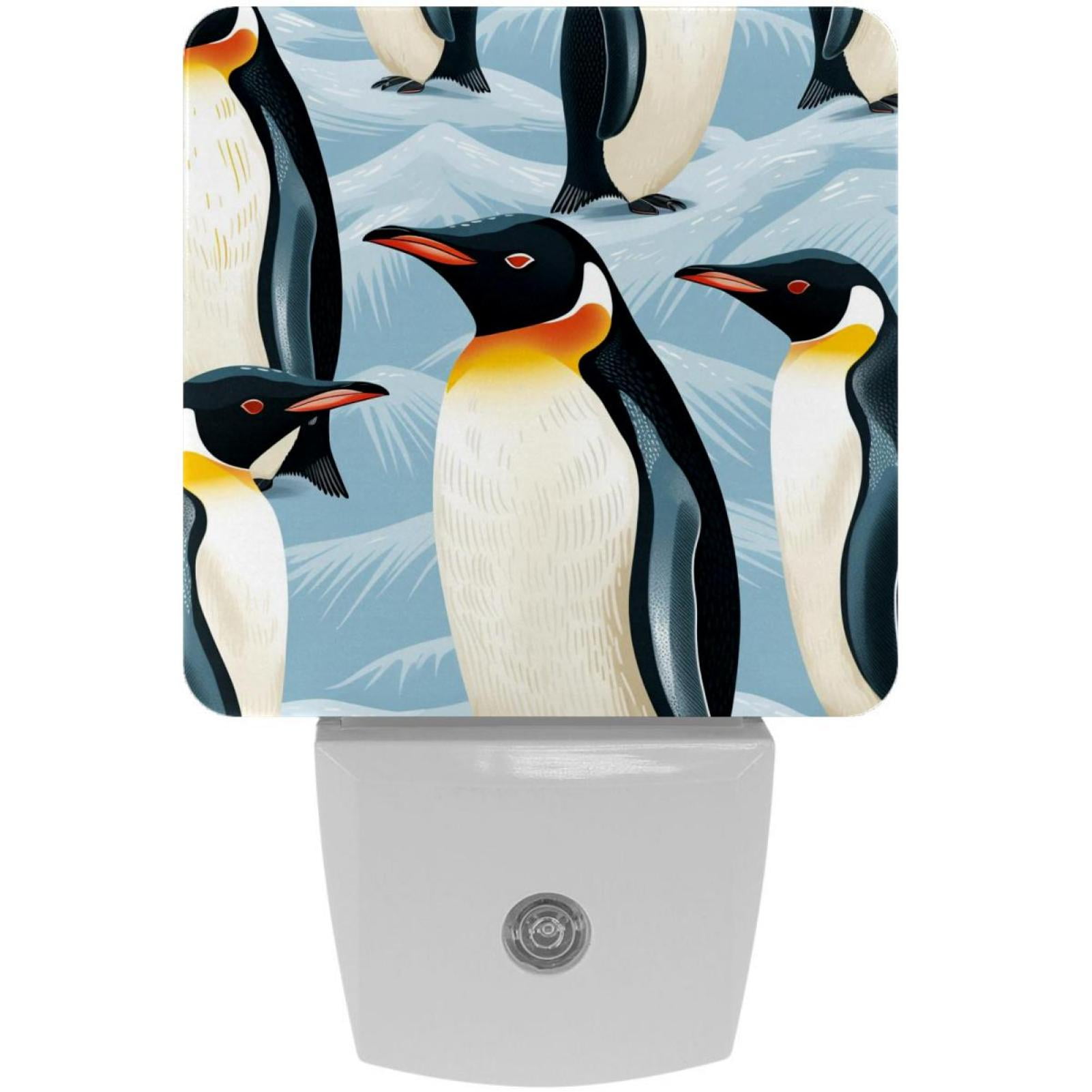 Penguin LED Square Night Lights - Modern Design, Soft Glow, Energy ...