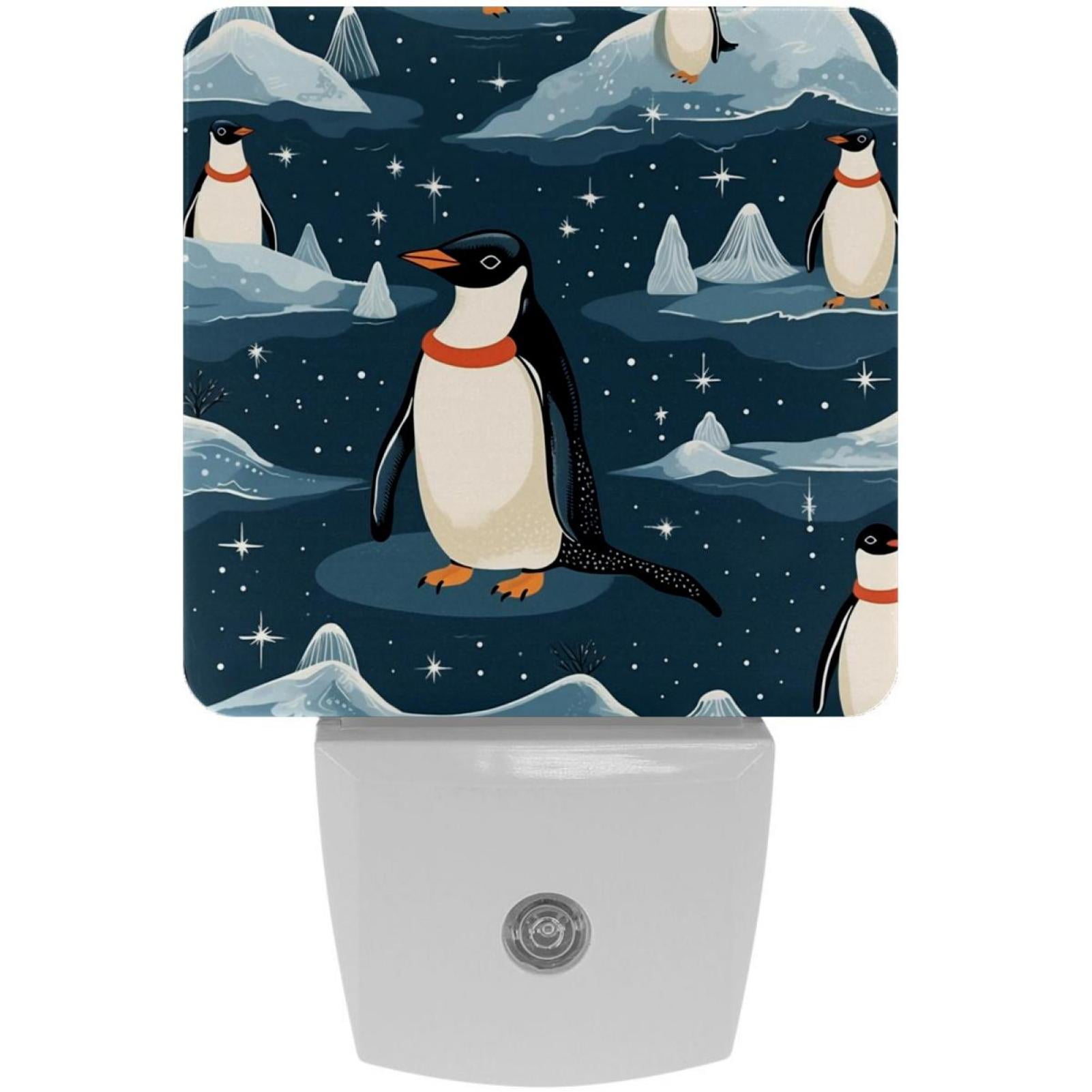 Penguin LED Square Night Lights- Modern and Energy Efficient Bedside ...