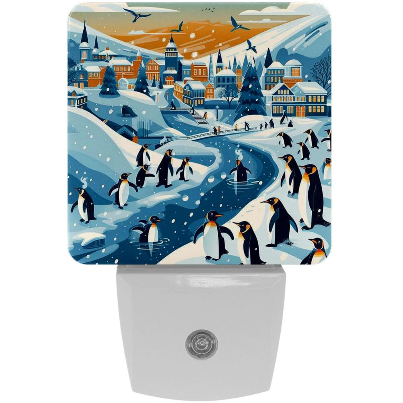 Penguin LED Square Night Lights - Stylish and Functional Nightlight for ...