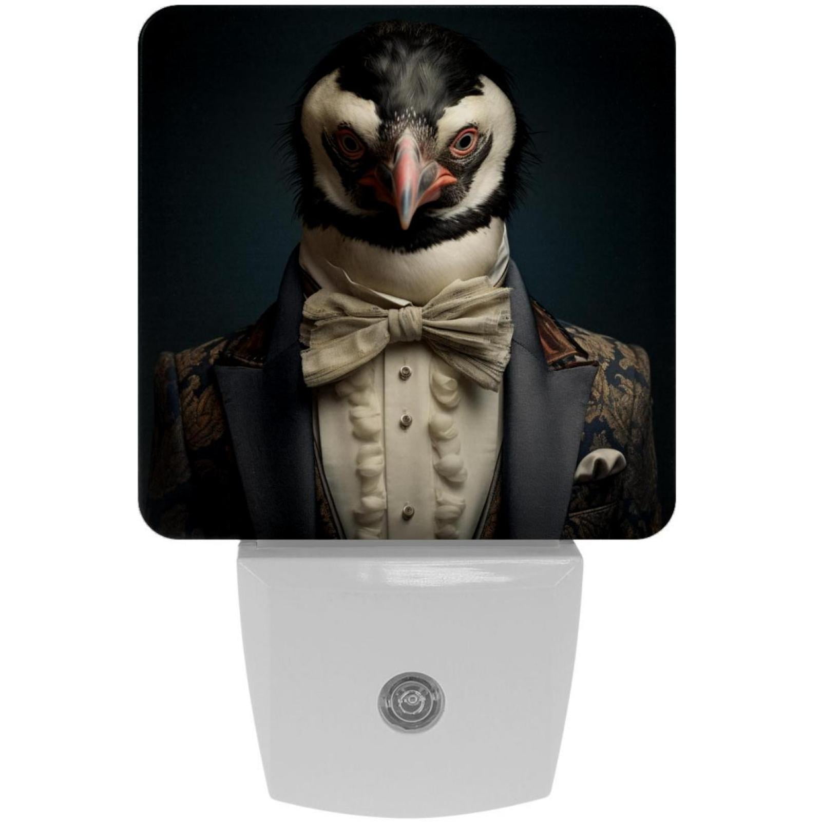 Penguin LED Square Night Lights for Bedroom and Living Room, Decorative ...