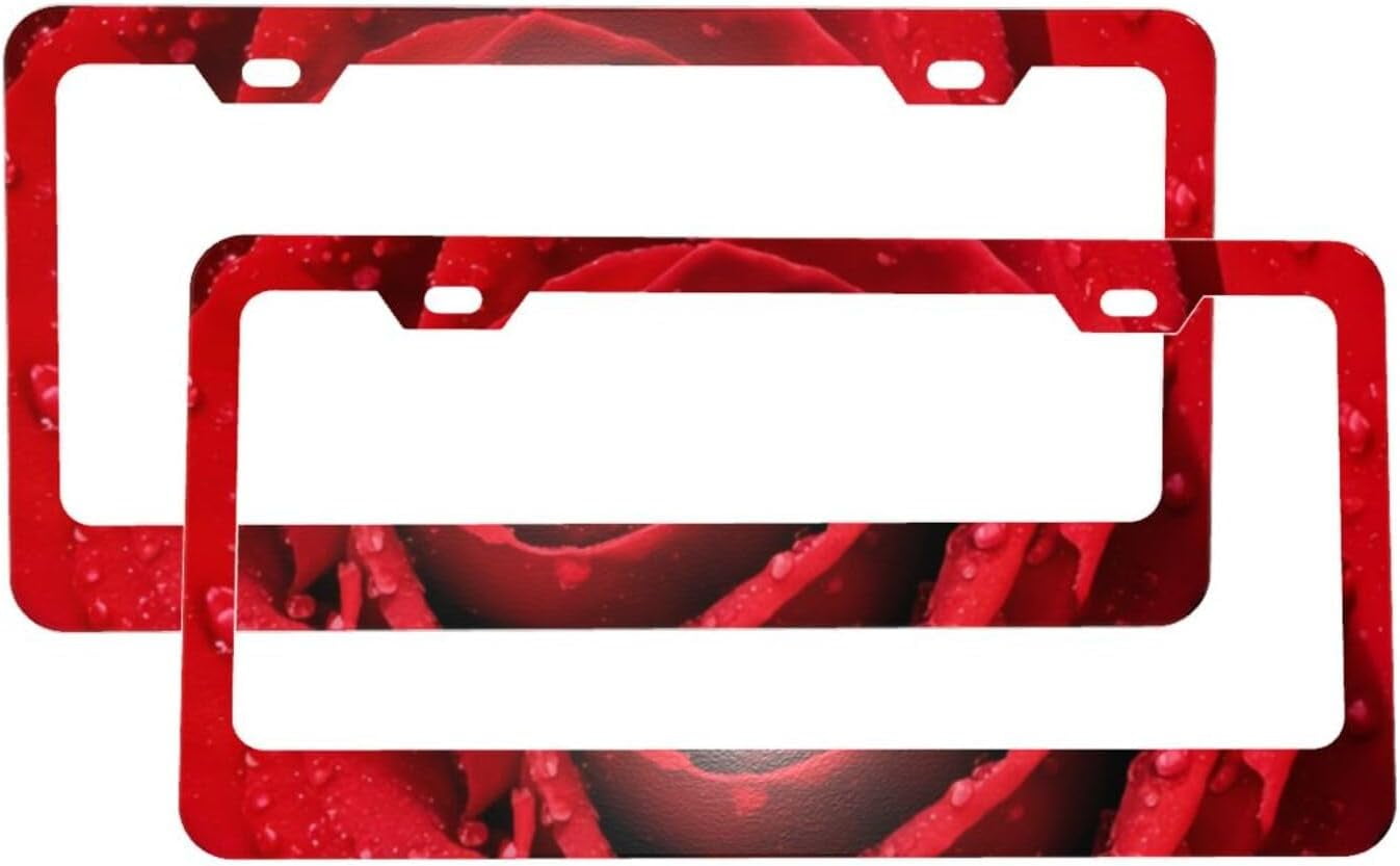 Penguin Love License Plate Frame for Women 2 Pack Matte Car Tag Holder ...